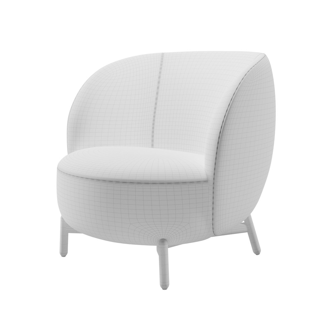 3D Model Lunam Armchair Orsetto By KARTELL - TurboSquid 1960362