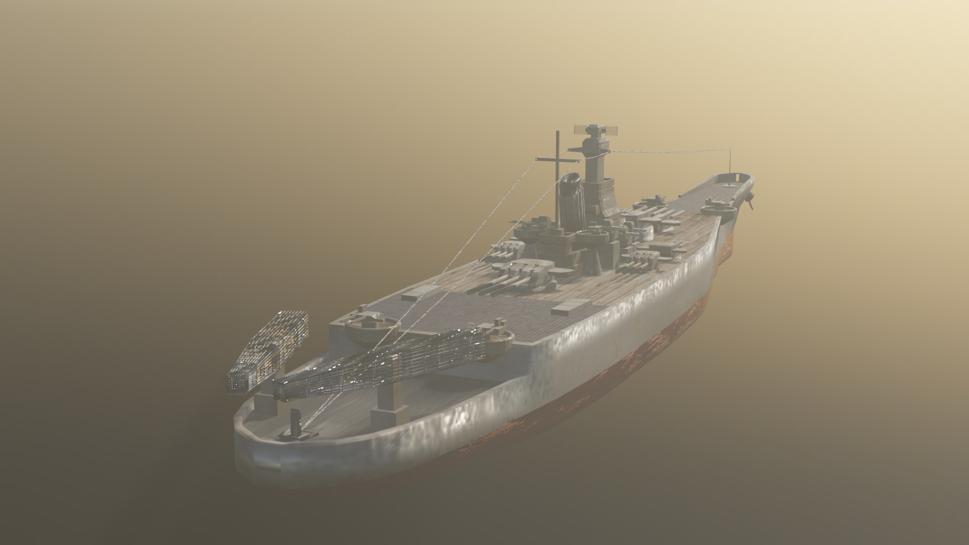 3D Model Warship Ww2 - TurboSquid 2186287