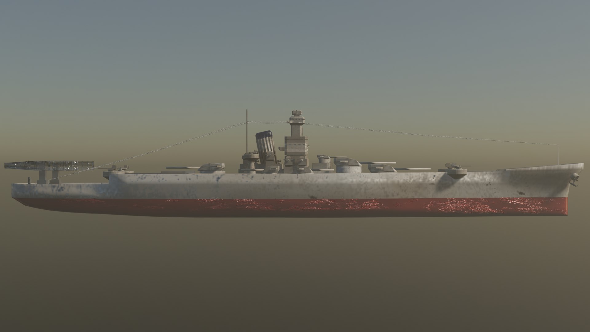 3D Model Warship Ww2 - TurboSquid 2186287