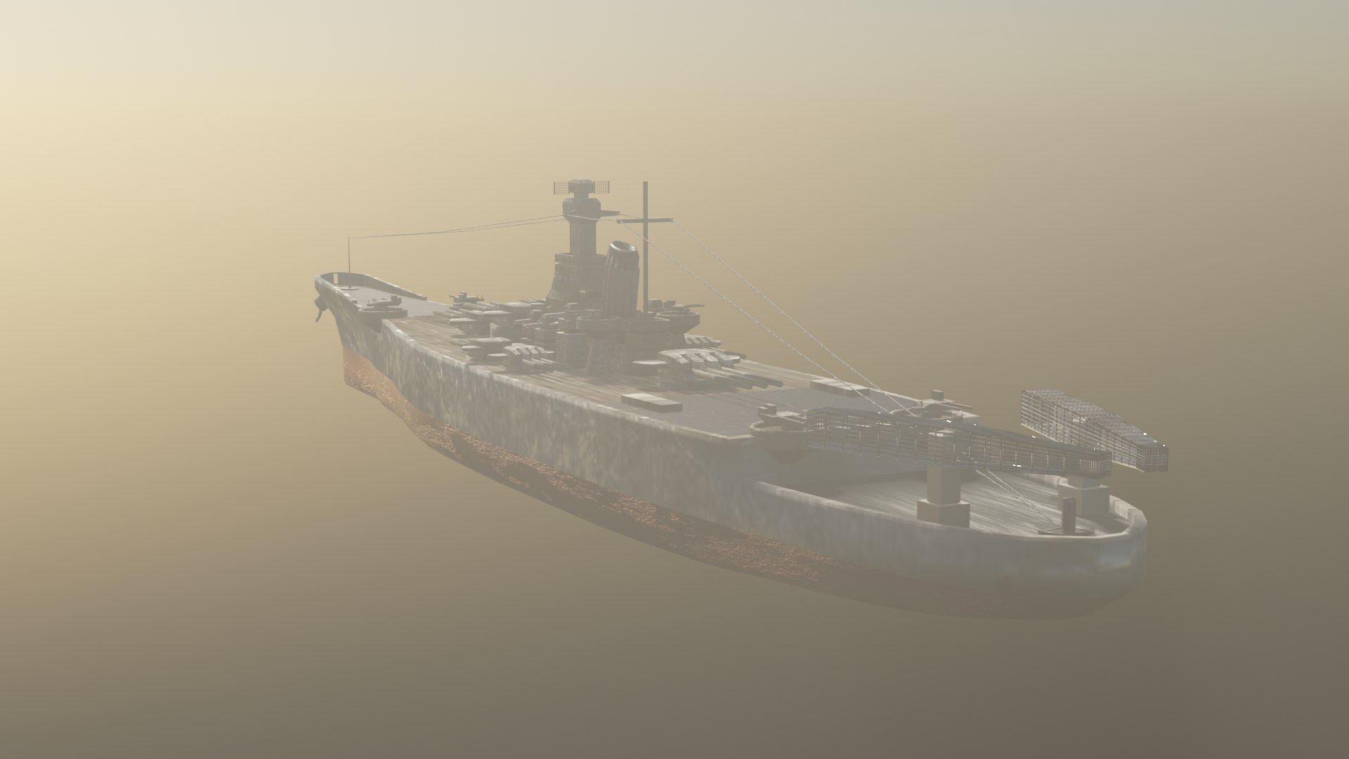 3D Model Warship Ww2 - TurboSquid 2186287