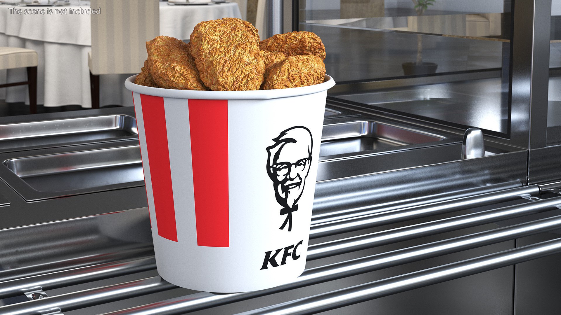 Bucket Of KFC Chicken Wings Model - TurboSquid 2177346