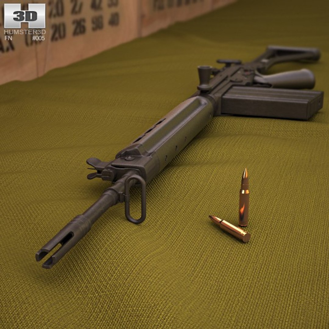 3d Fn Fal 50 Model