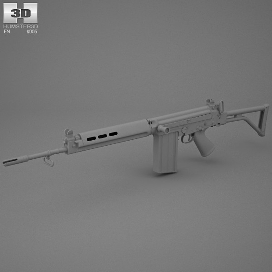 3d Fn Fal 50 Model