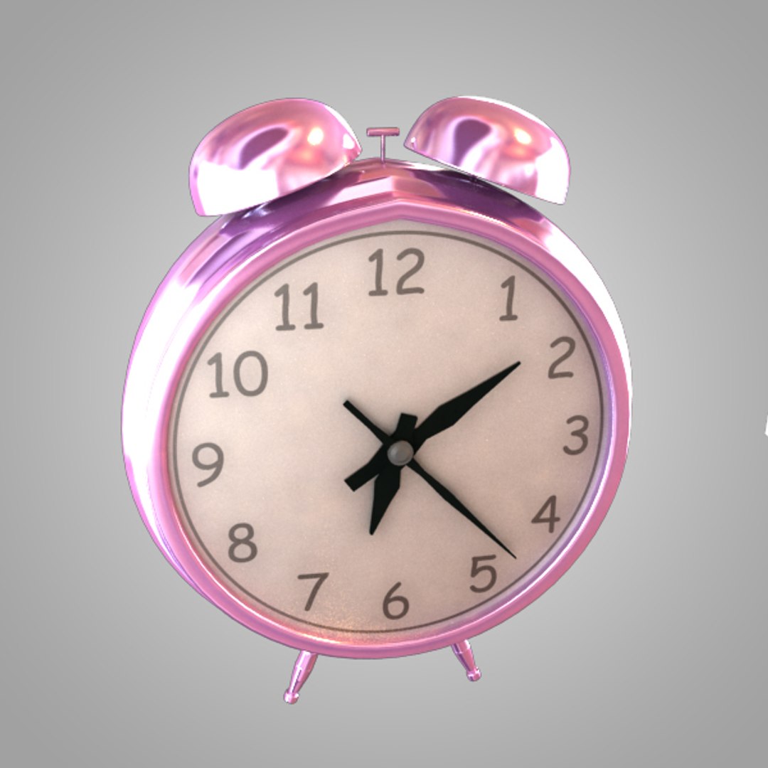 3d Classic Alarm Clock Model