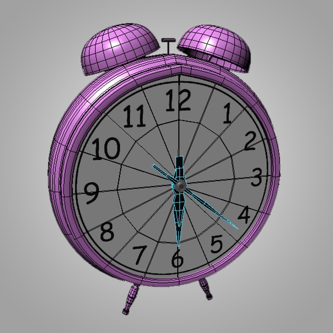 3d Classic Alarm Clock Model