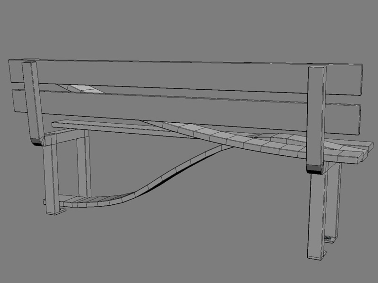 Park Chair Strange Benches Obj