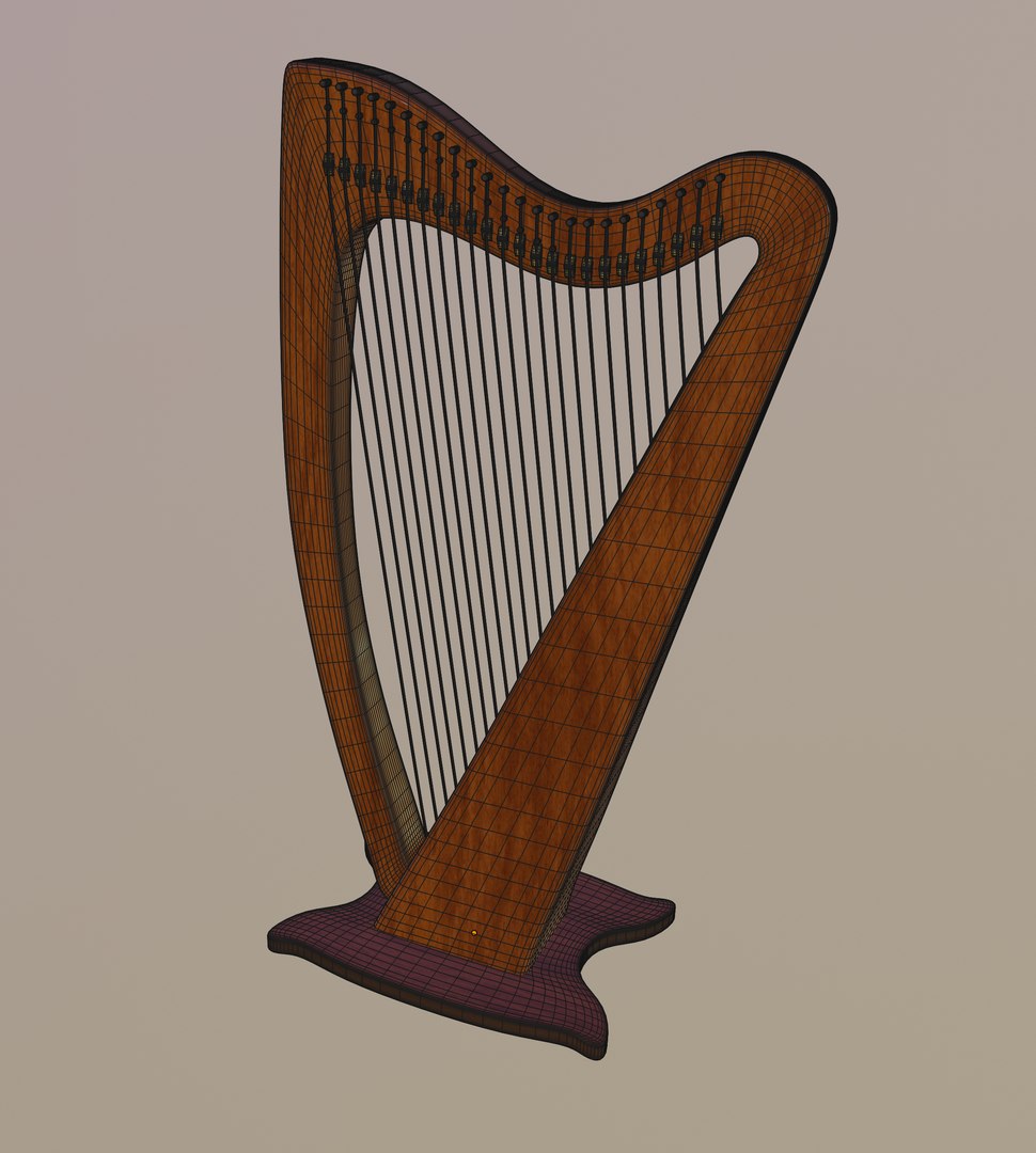 Harp 3D Model - TurboSquid 1479887