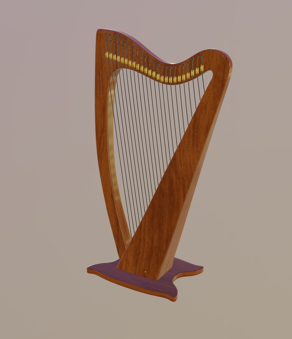 Harp 3D Model - TurboSquid 1479887
