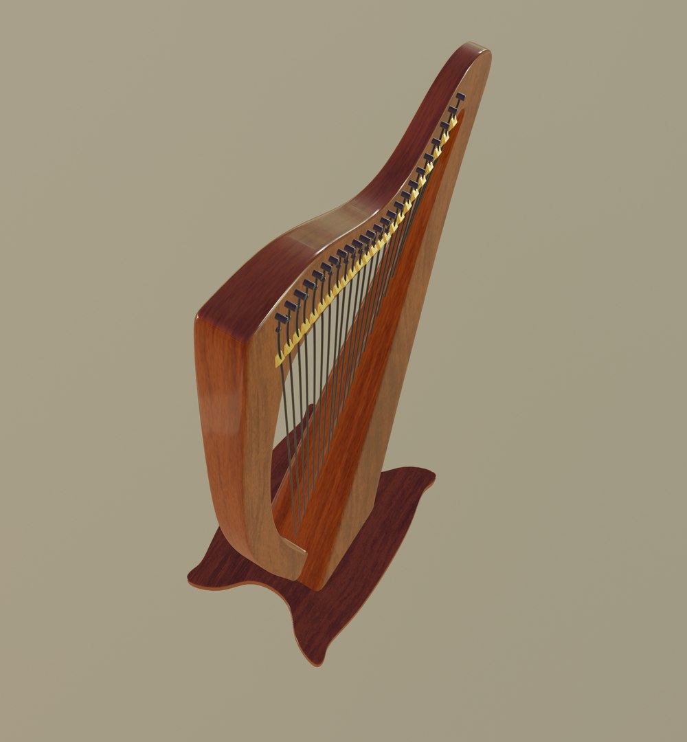 Harp 3D Model - TurboSquid 1479887