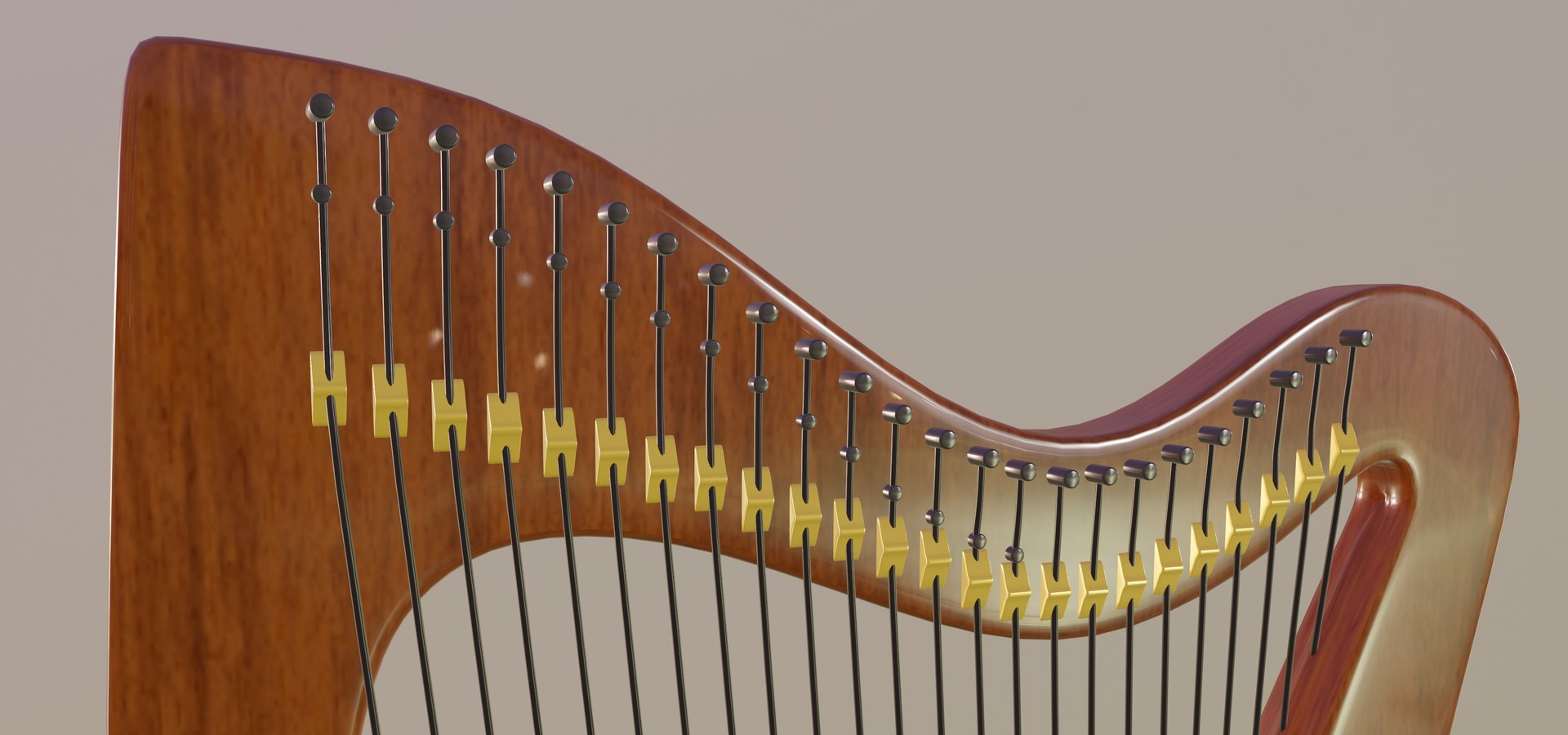 Harp 3D Model - TurboSquid 1479887