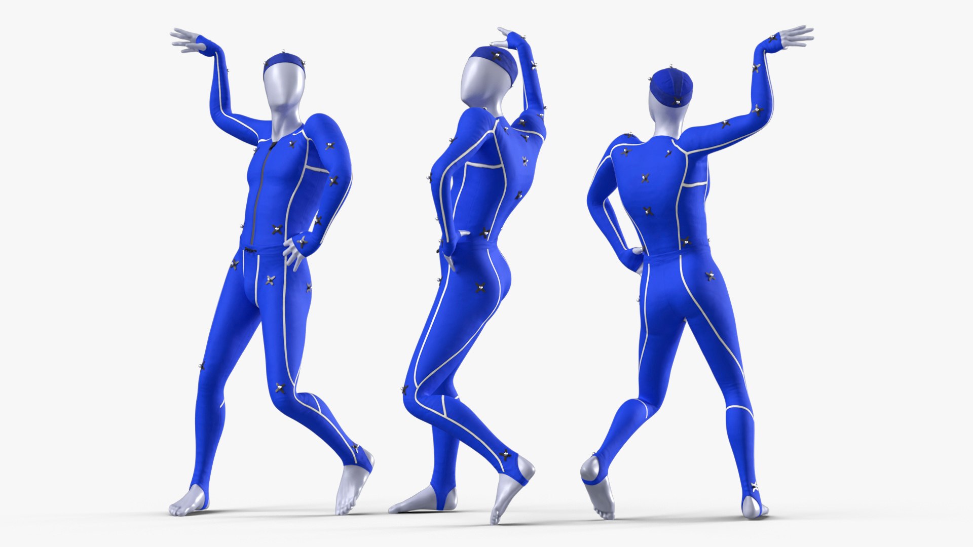 Motion Capture Suit Blue Rigged For Maya 3D Model - TurboSquid 2330093