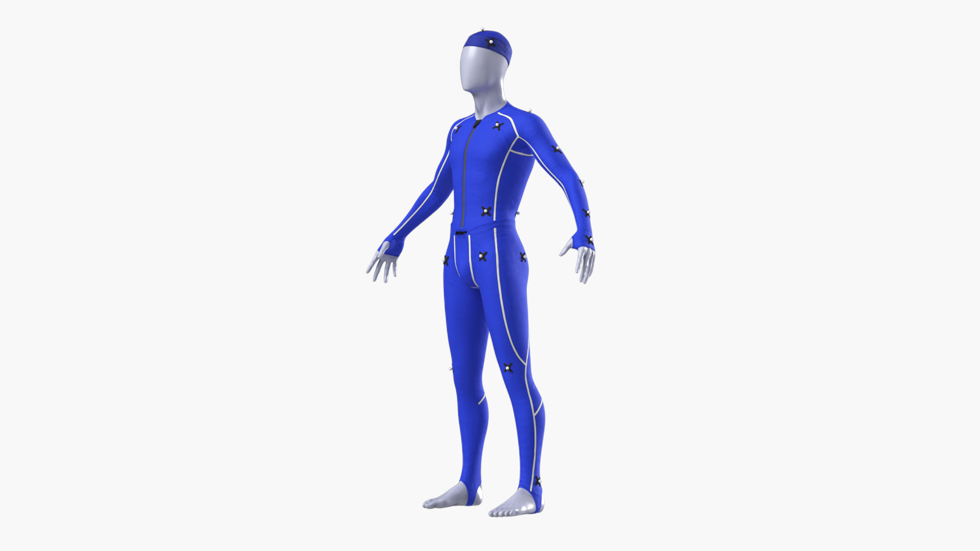Motion Capture Suit Blue Rigged For Maya 3D Model - TurboSquid 2330093