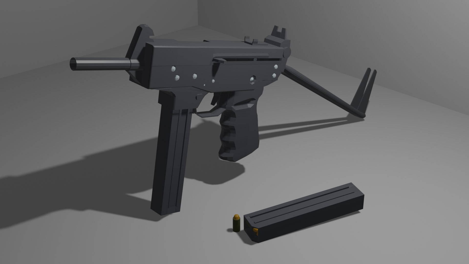 3D machine gun model - TurboSquid 1680979