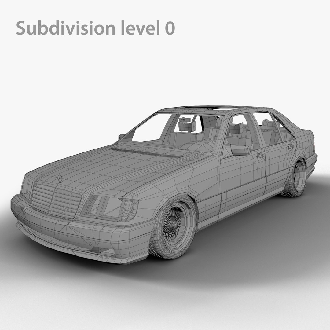Mercedes Benz W 140 3d Model