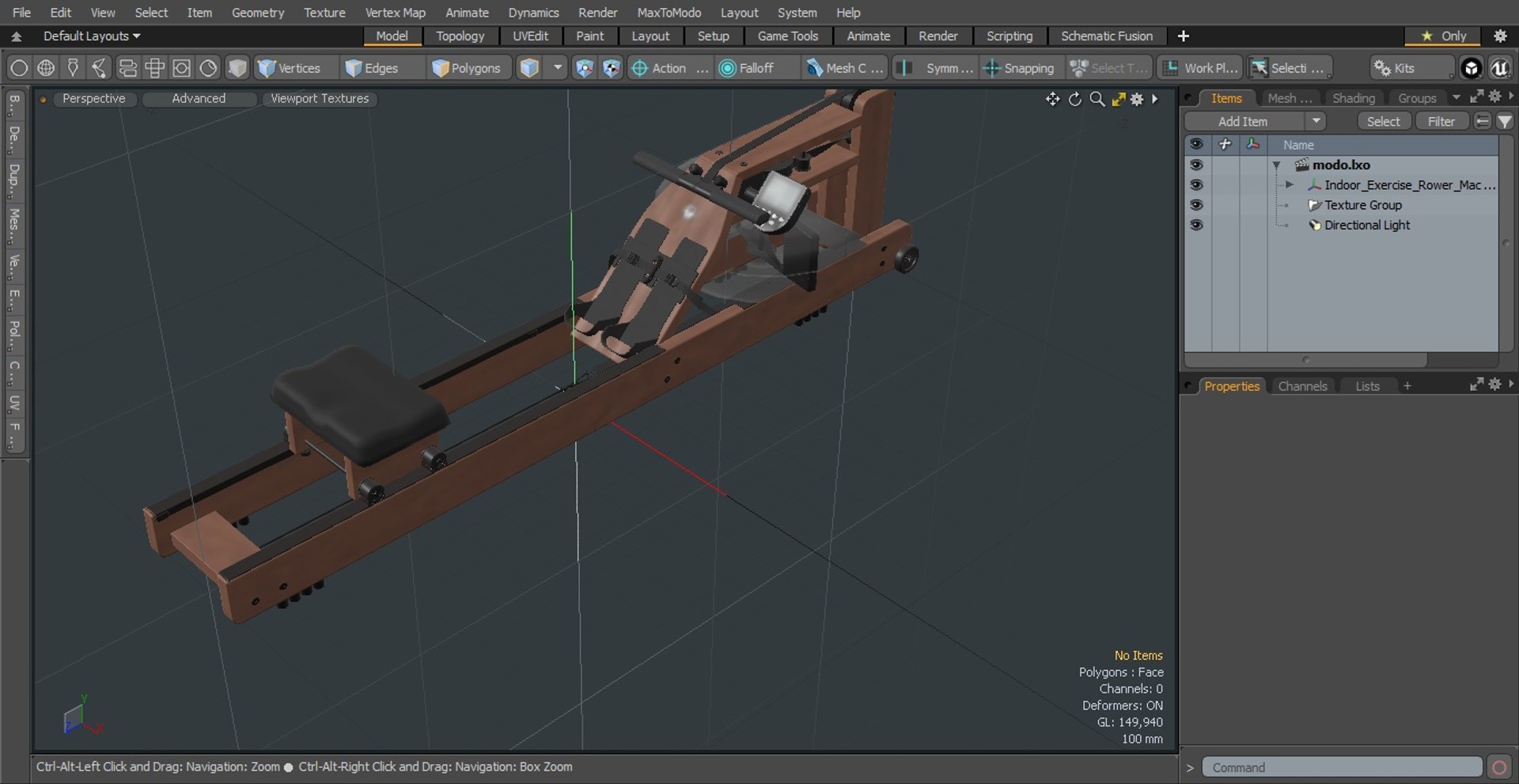 Indoor Exercise Rower Machine 3D - TurboSquid 2070802