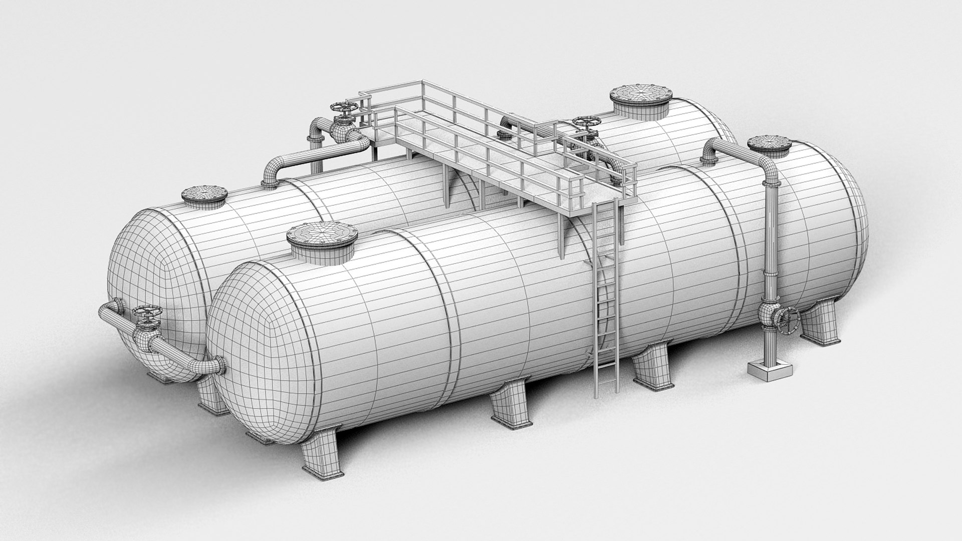 3D Industrial tank V3 model - TurboSquid 1881370