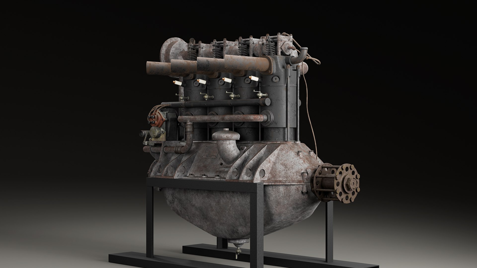 3D Model Hall-Scott A7a Engine - TurboSquid 2345707