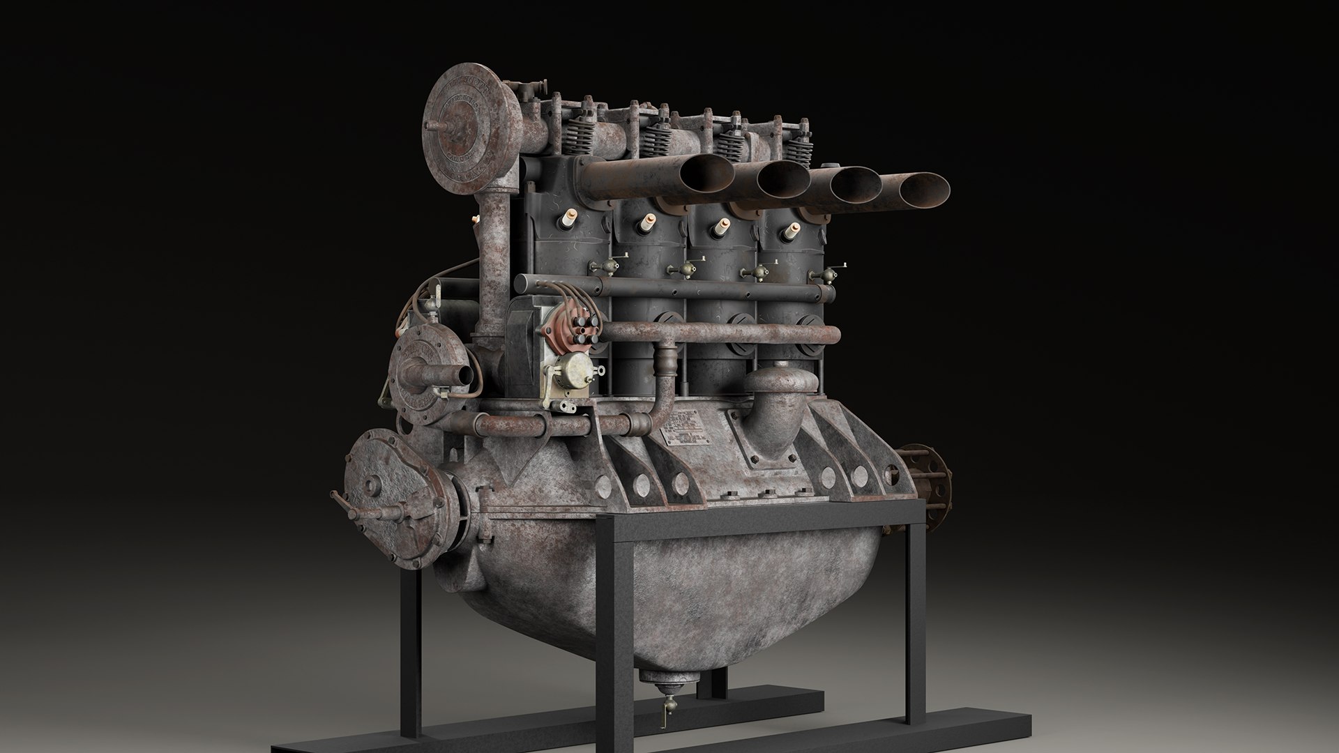 3D Model Hall-Scott A7a Engine - TurboSquid 2345707