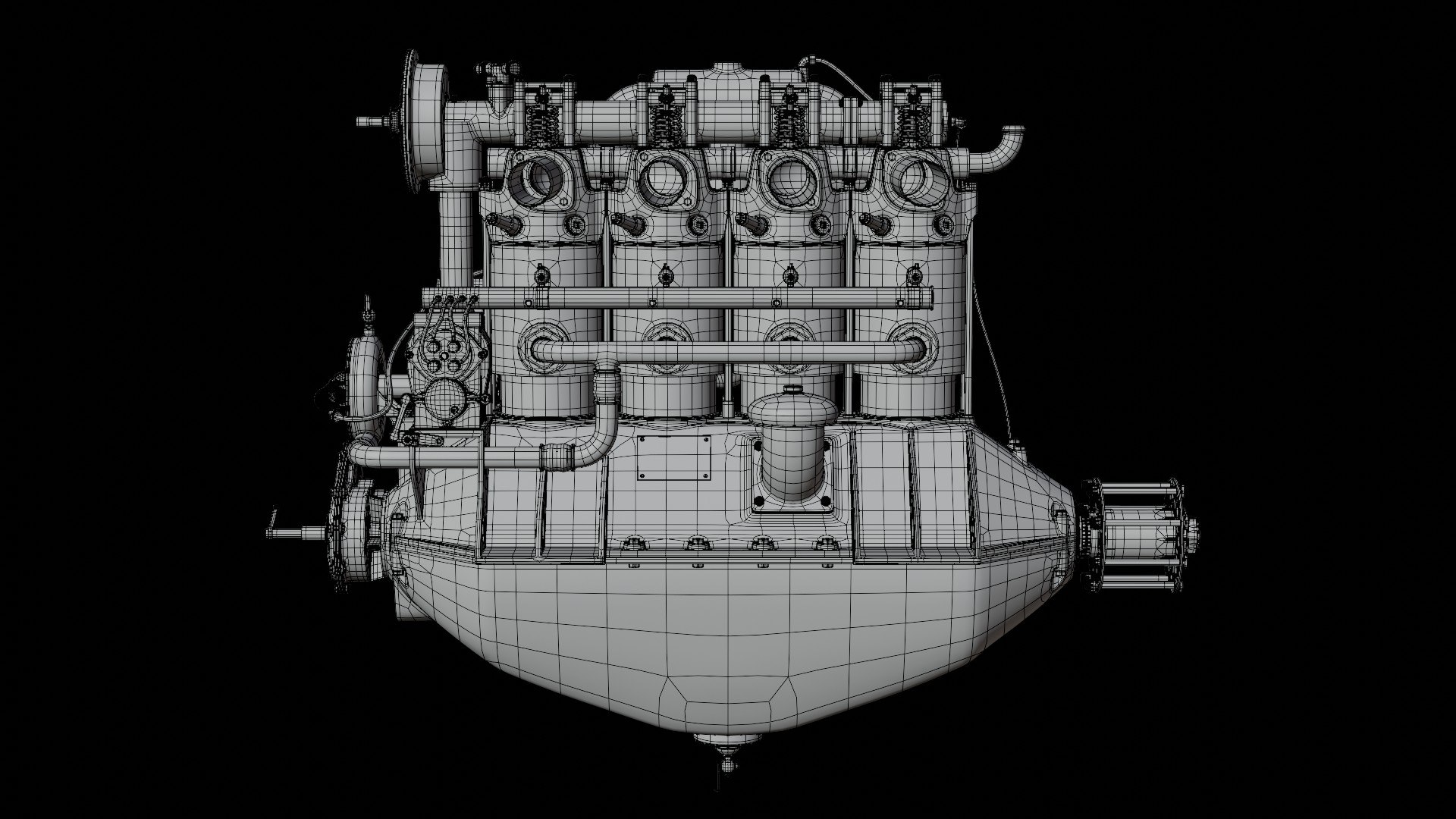 3D Model Hall-Scott A7a Engine - TurboSquid 2345707
