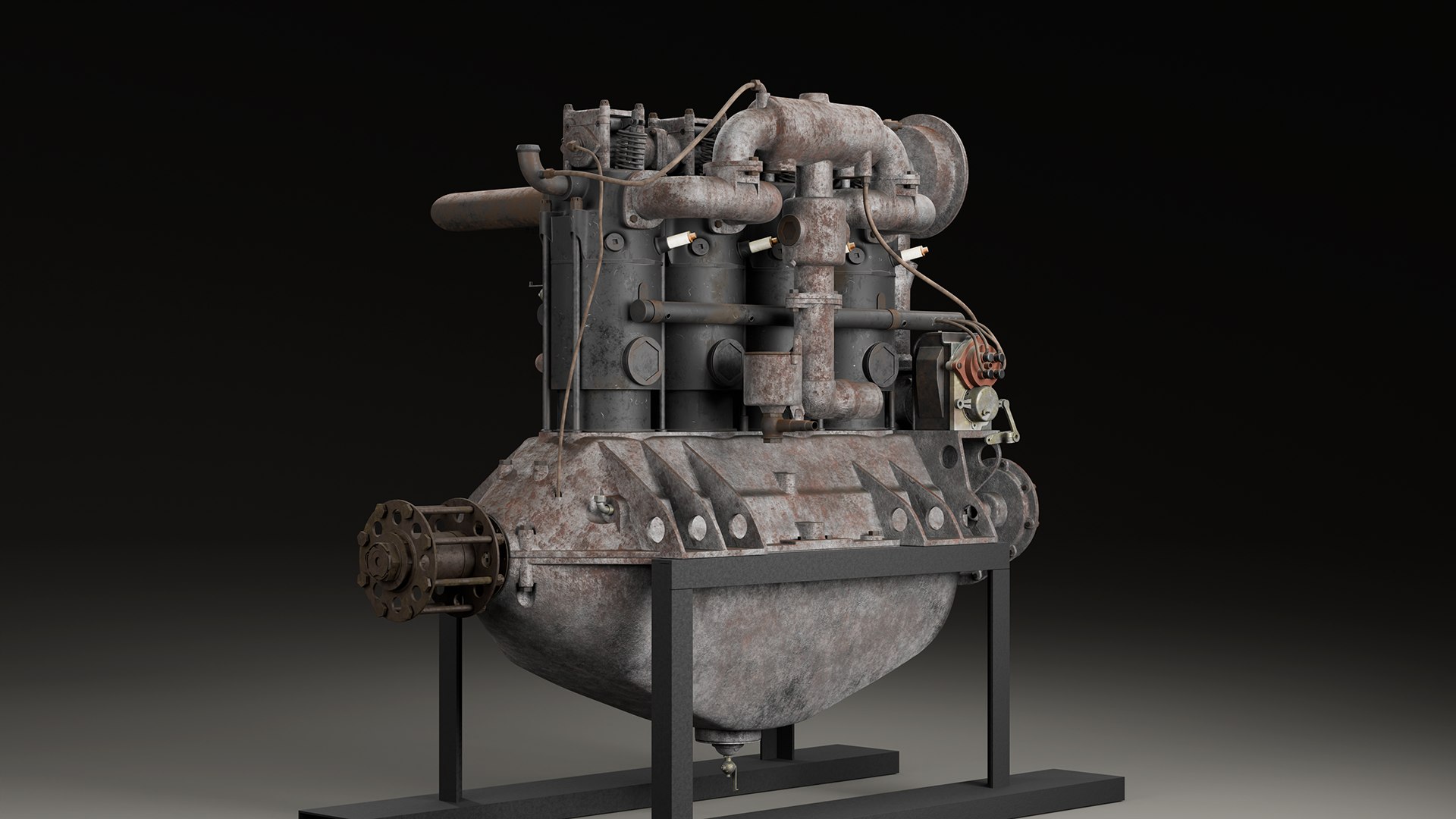3D Model Hall-Scott A7a Engine - TurboSquid 2345707