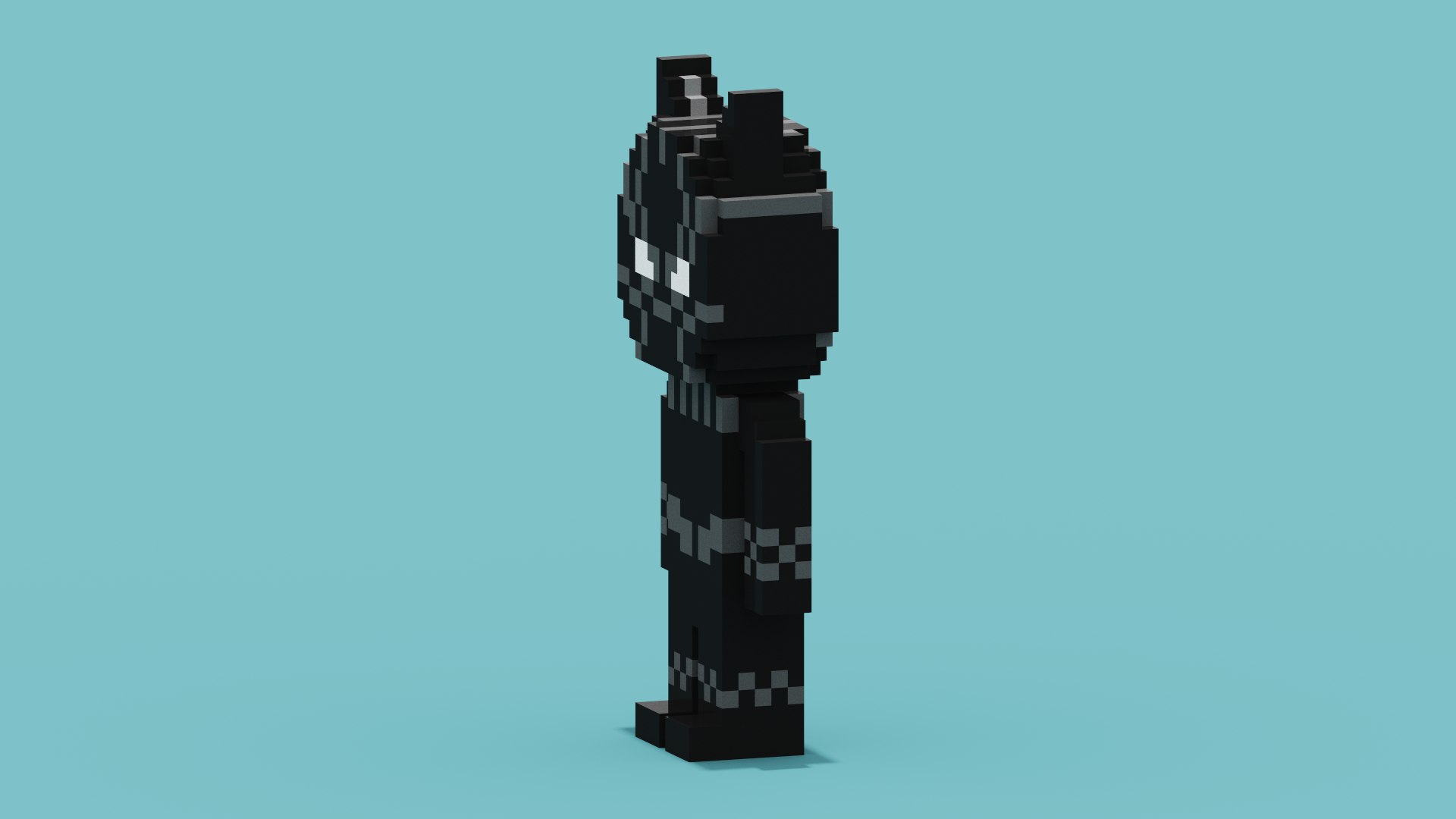 Voxel Black Panther 3D Model - TurboSquid 1942457