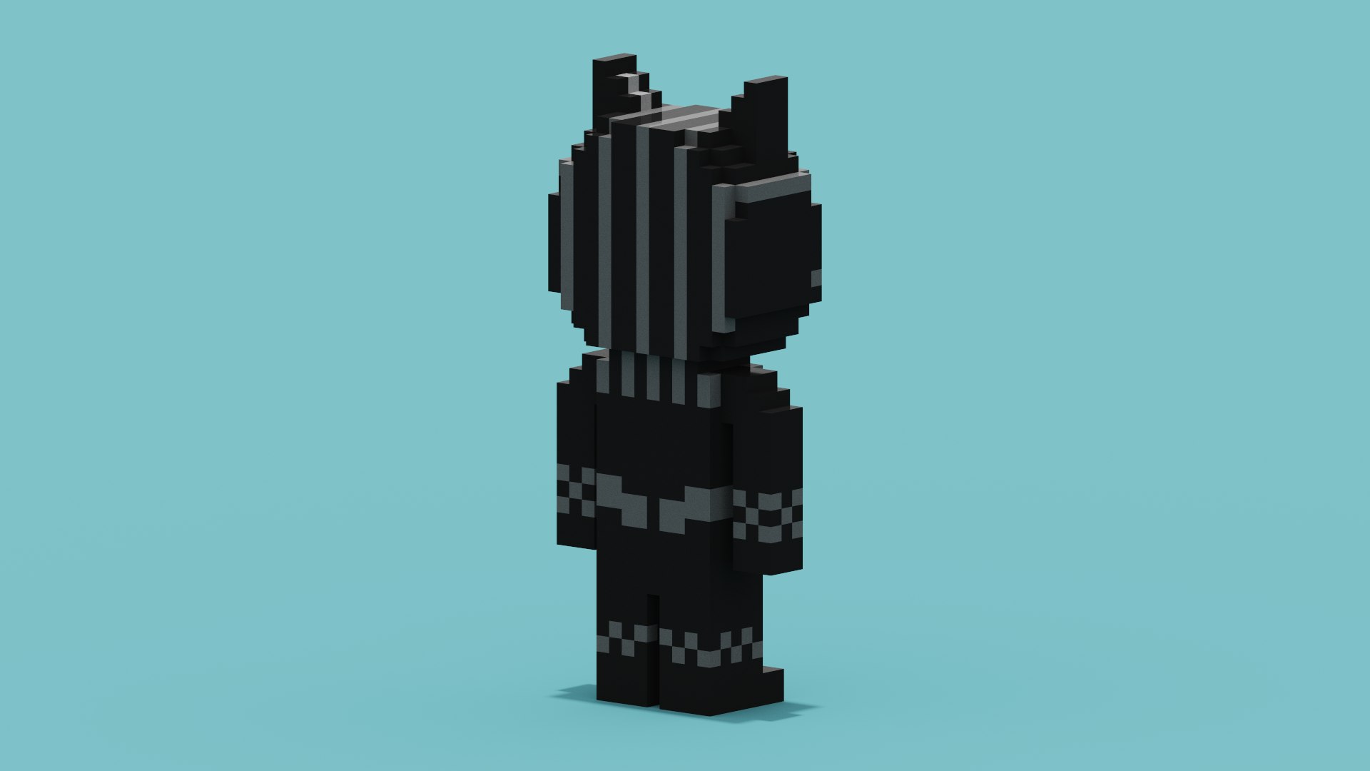 Voxel Black Panther 3D Model - TurboSquid 1942457