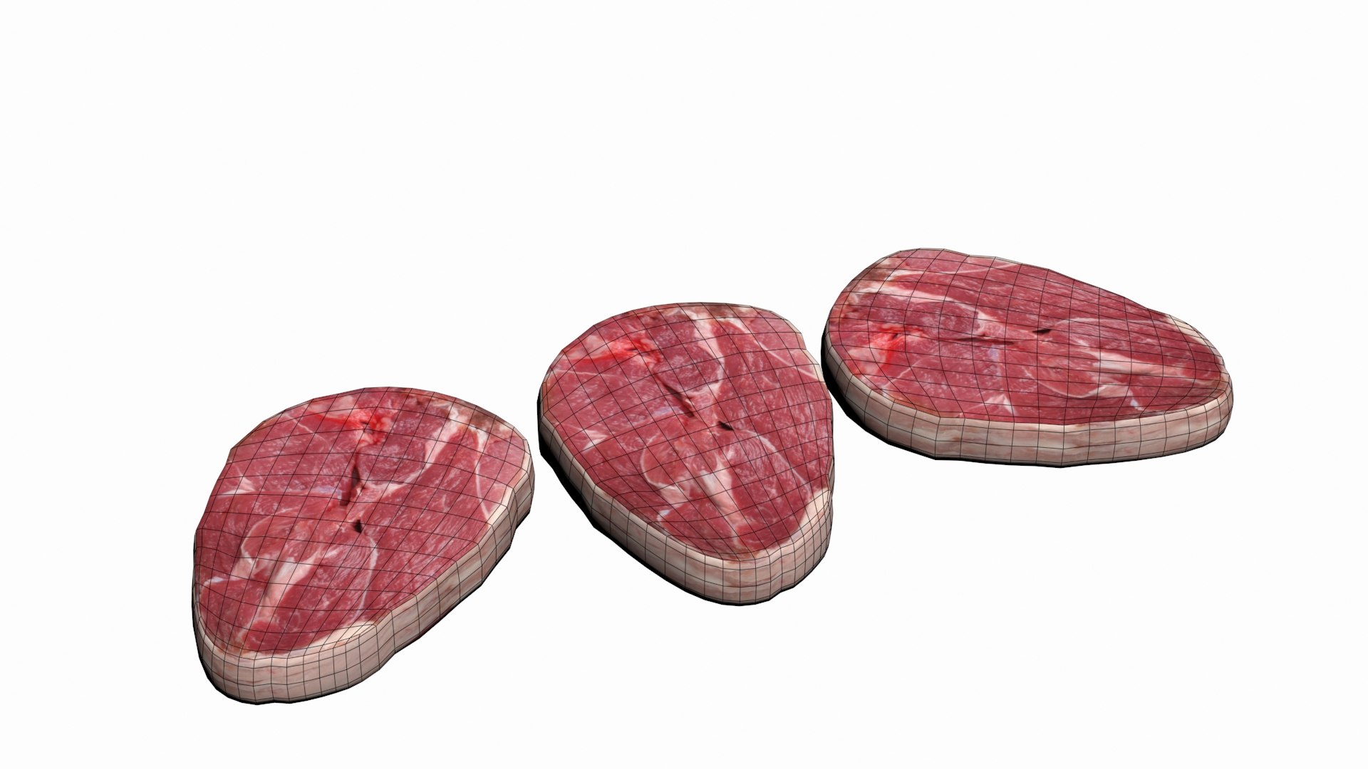 Raw Lamb Steak Meat 3D Model - TurboSquid 1763708