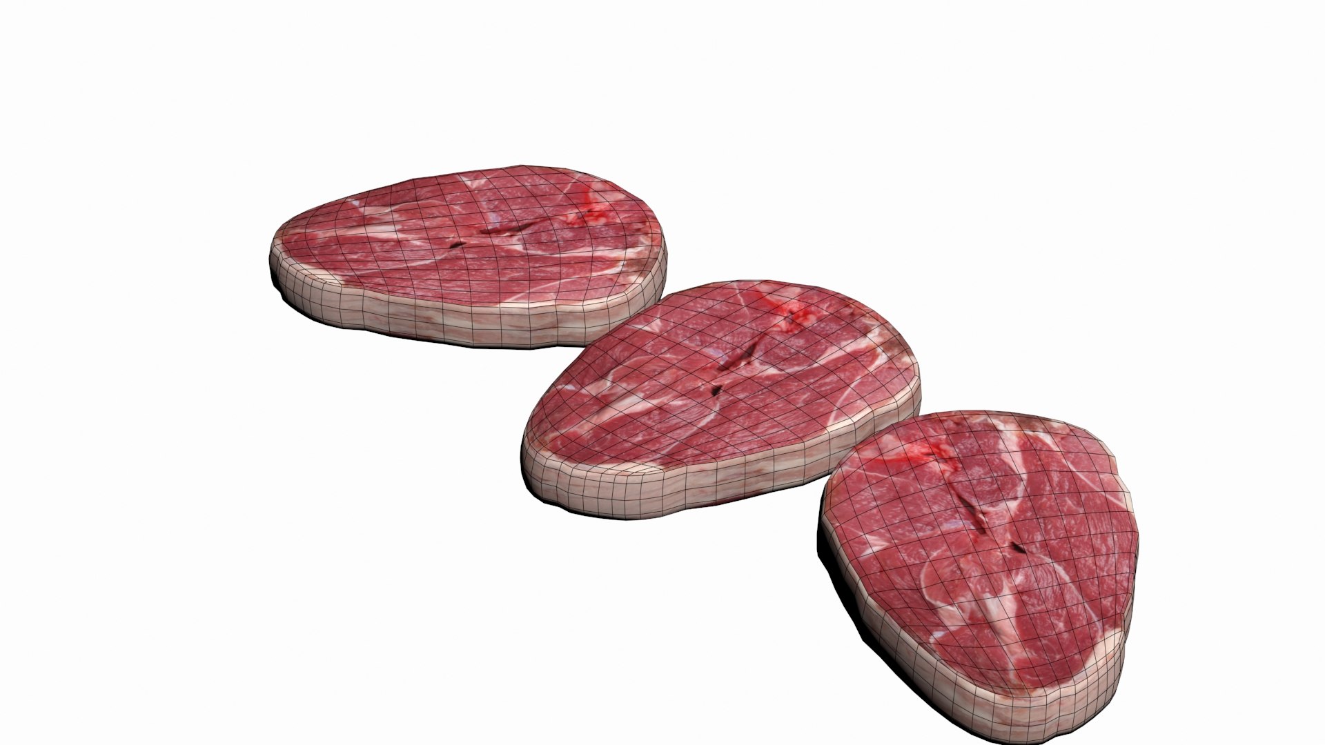 Raw Lamb Steak Meat 3D Model - TurboSquid 1763708