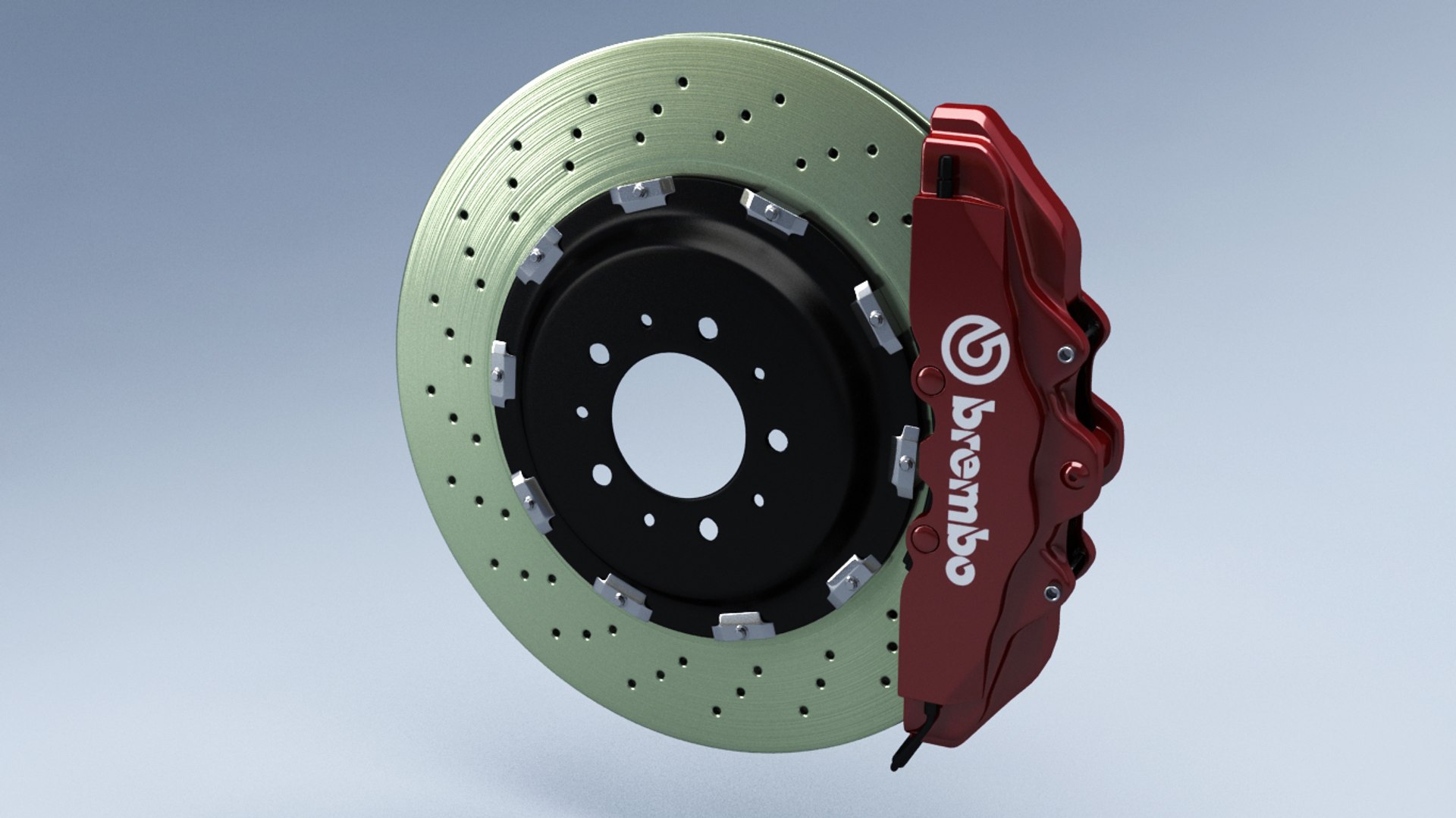 3D Brembo Brake - TurboSquid 1393012
