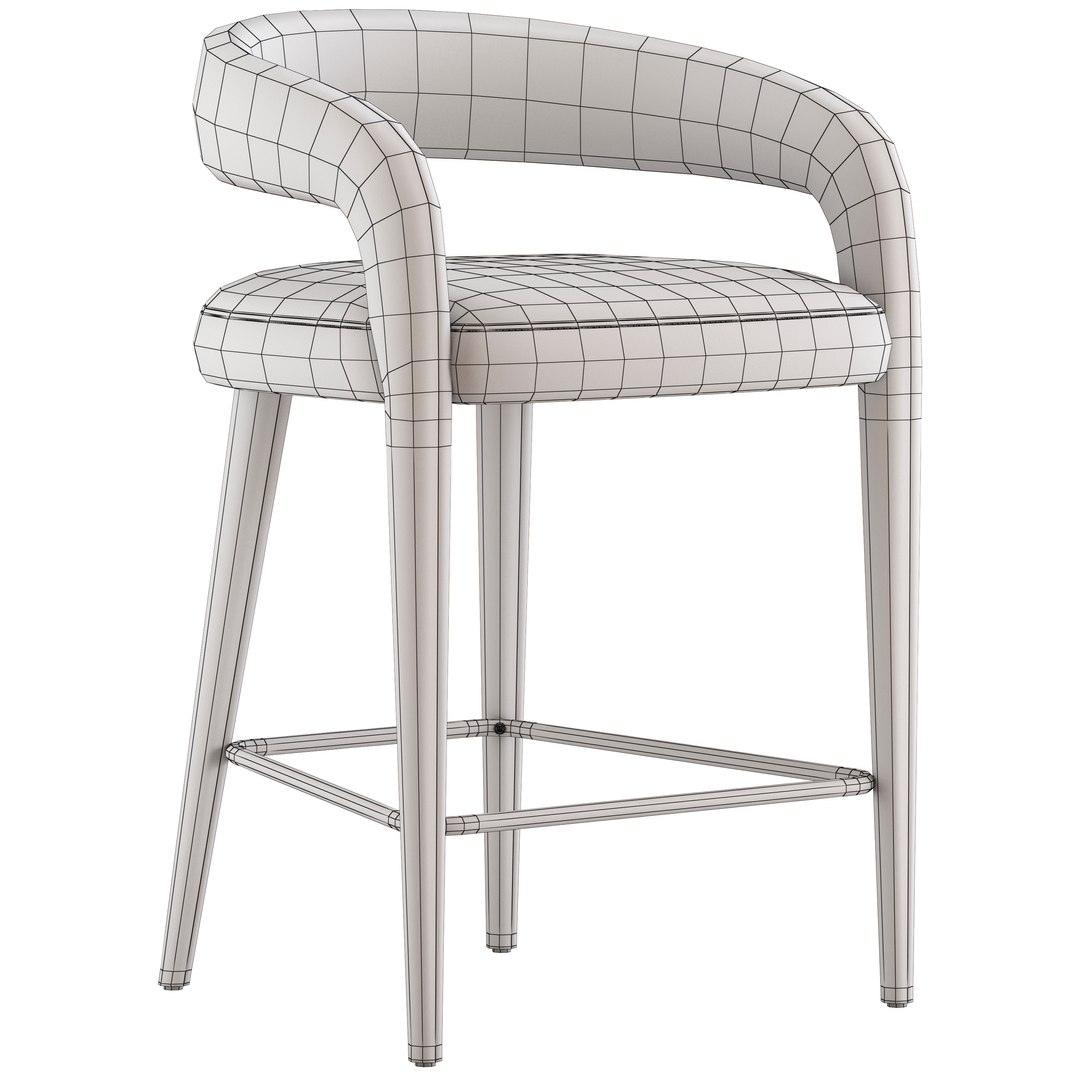 3D CB2 Lisette Counter Stool - TurboSquid 2163816