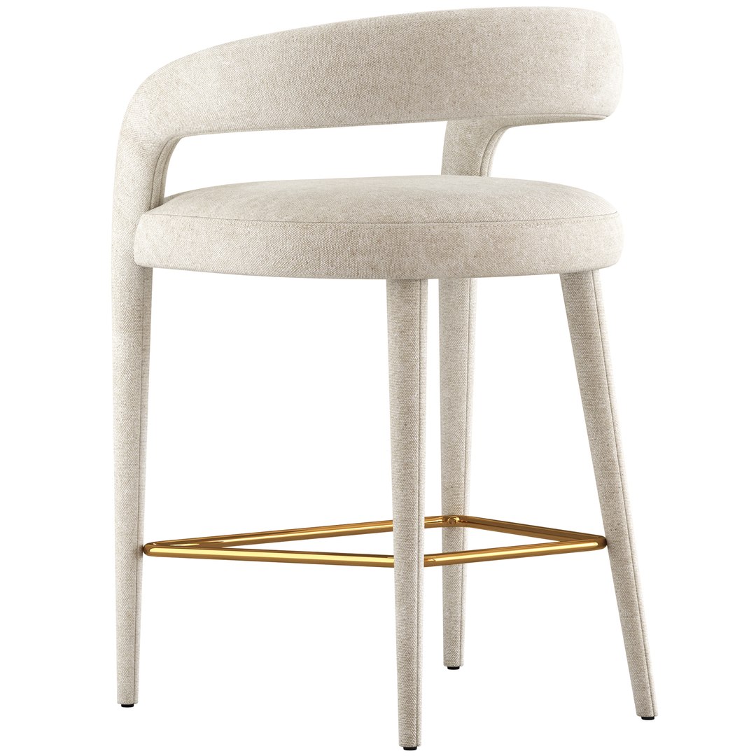 3D CB2 Lisette Counter Stool - TurboSquid 2163816