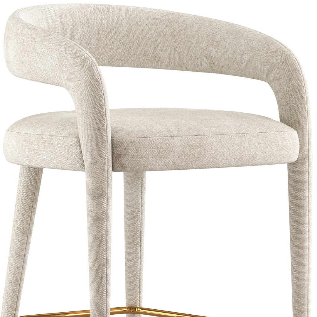 3D CB2 Lisette Counter Stool - TurboSquid 2163816