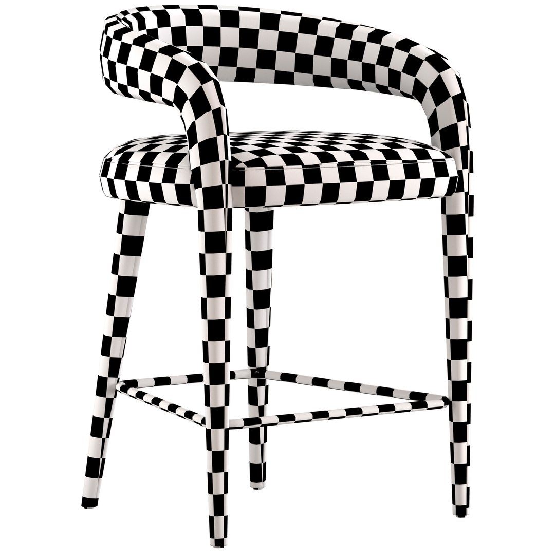 3D CB2 Lisette Counter Stool - TurboSquid 2163816