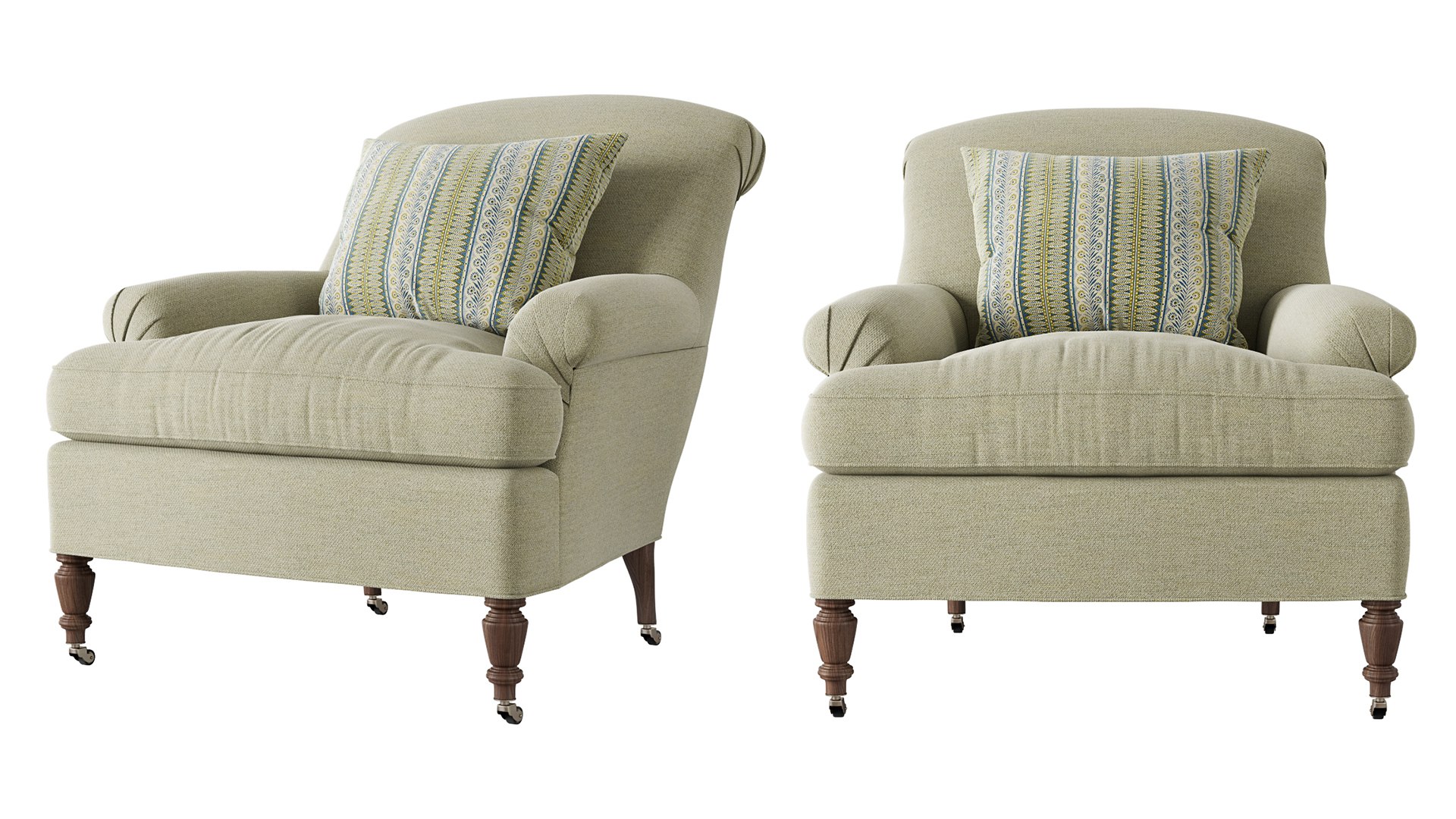 3D Hollywood At Home Peter Dunham MC Armchair Model - TurboSquid 2205487