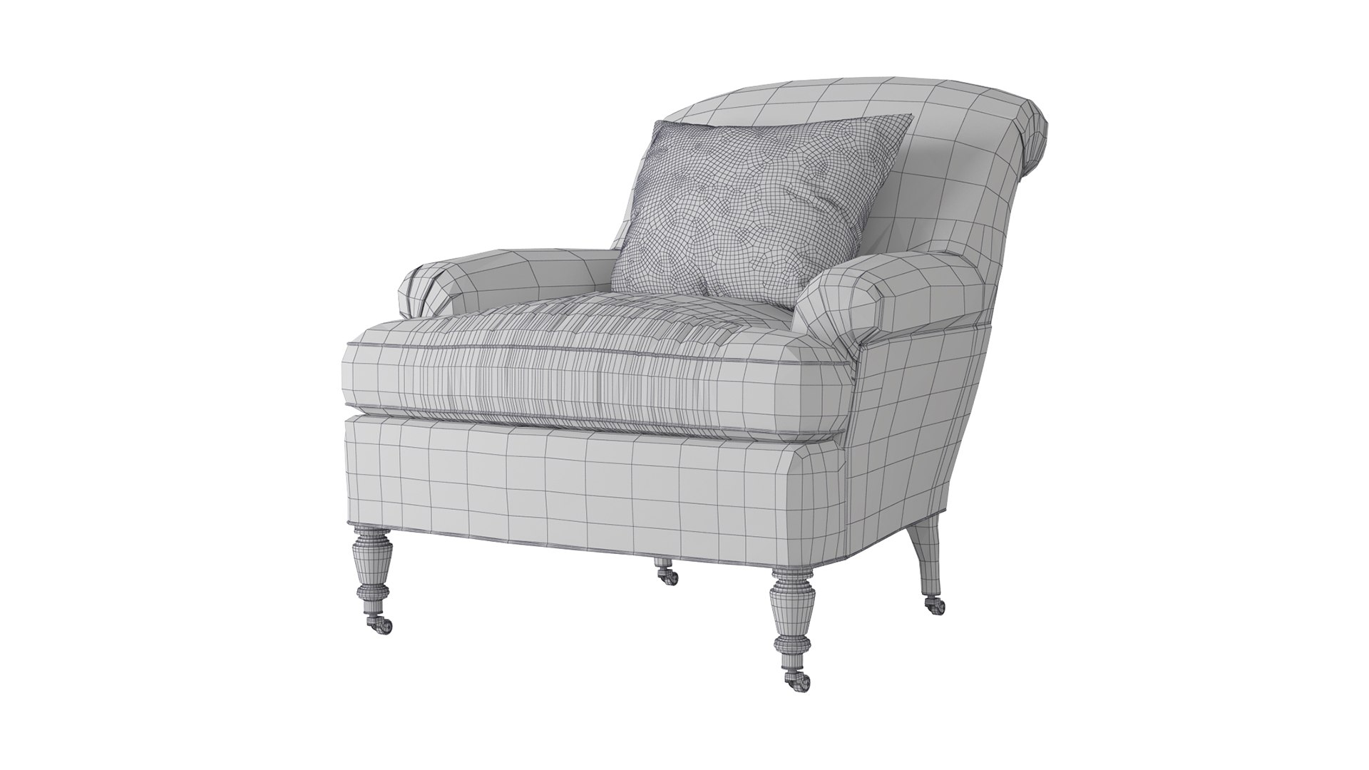 3D Hollywood At Home Peter Dunham MC Armchair Model - TurboSquid 2205487