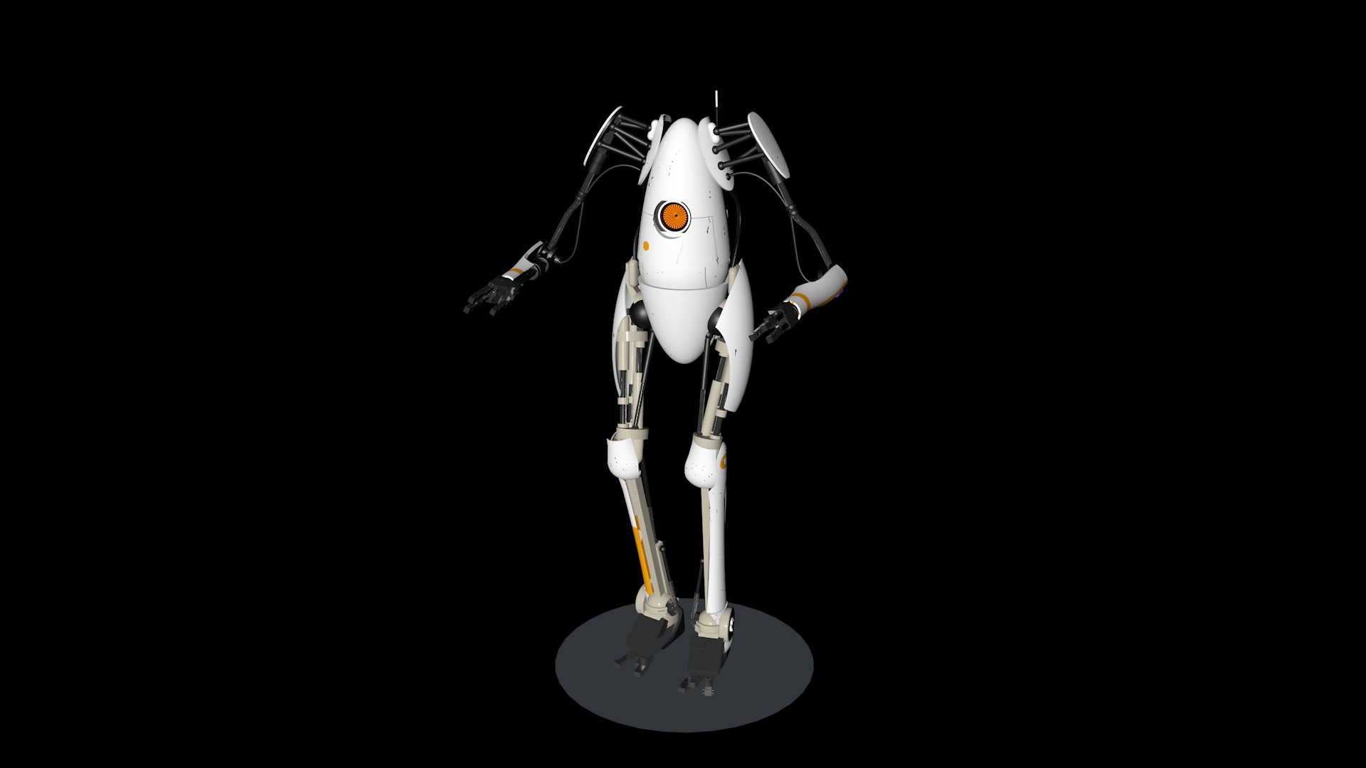 P Body Portal 2 3D Model - TurboSquid 1348912