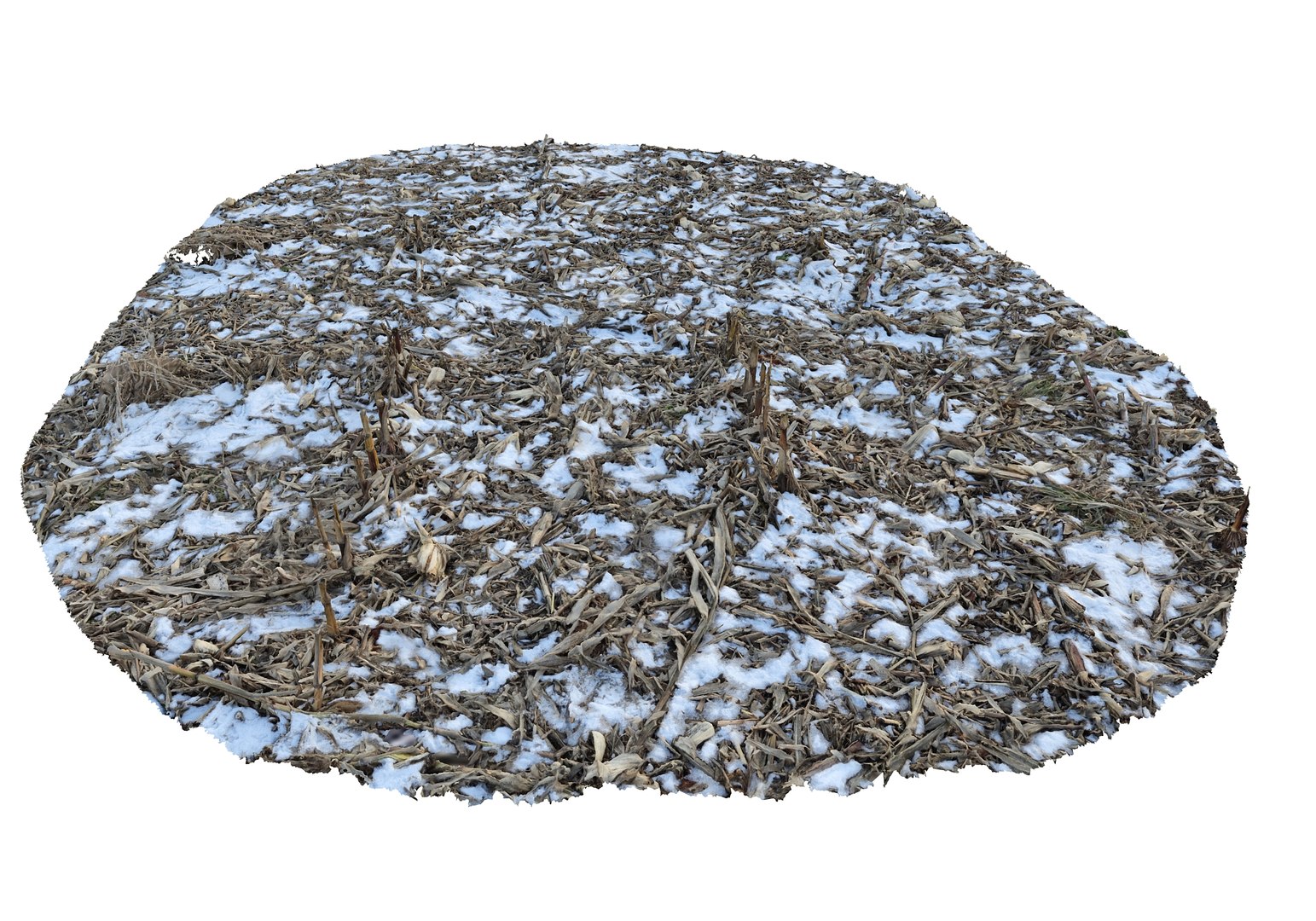 Winter Stubble Field 3D Model - TurboSquid 1838450