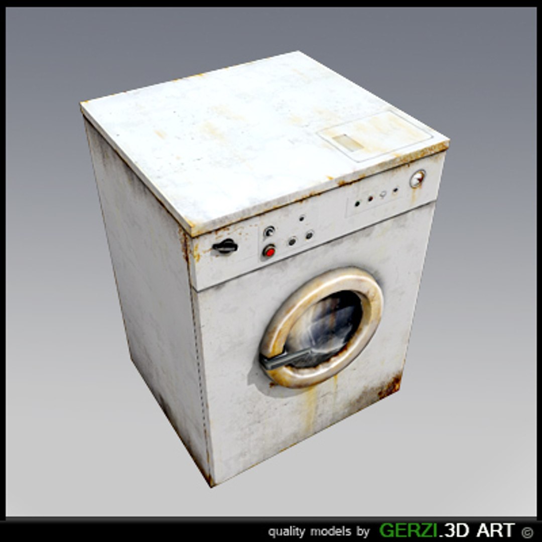 Wash Machine 3d Model