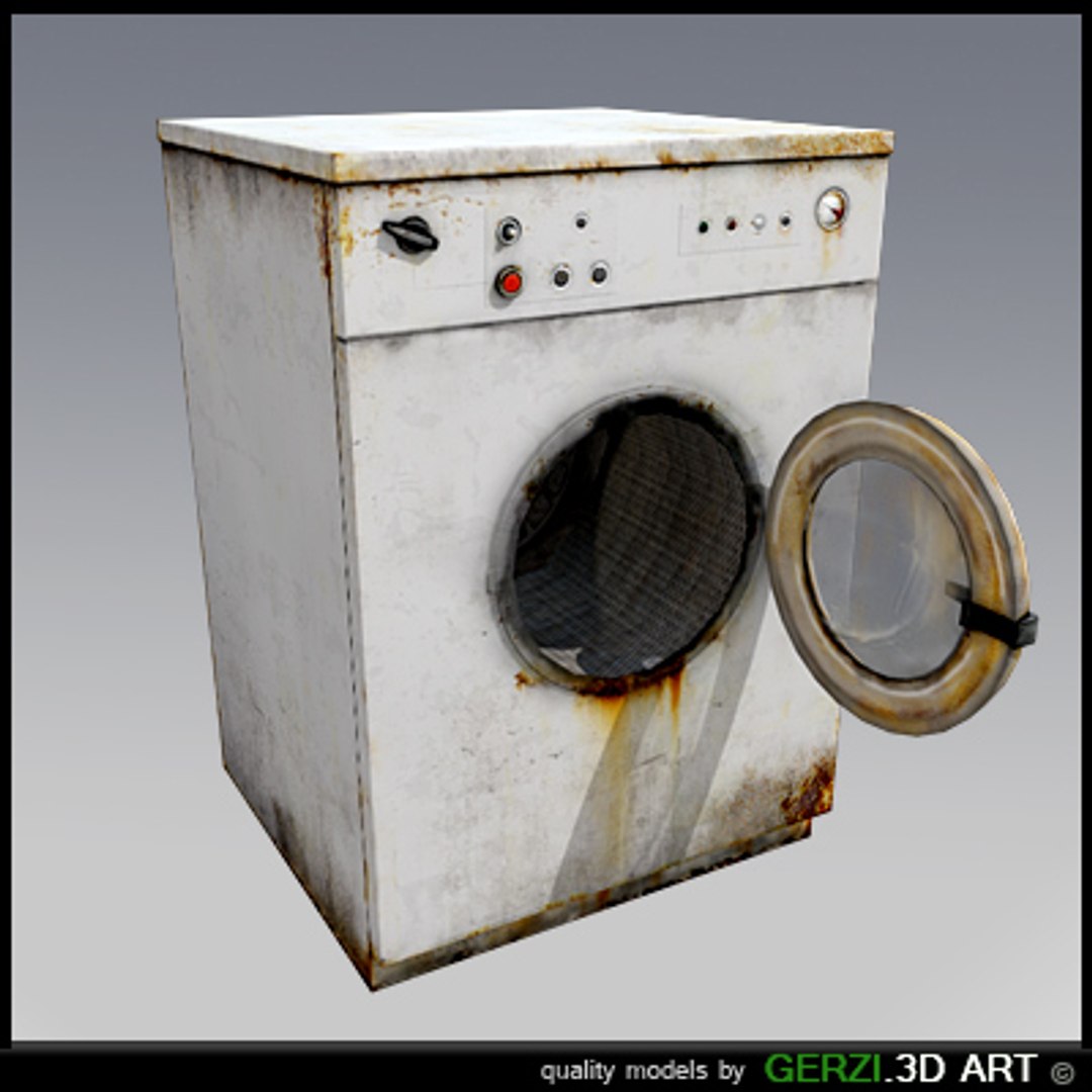 Wash Machine 3d Model
