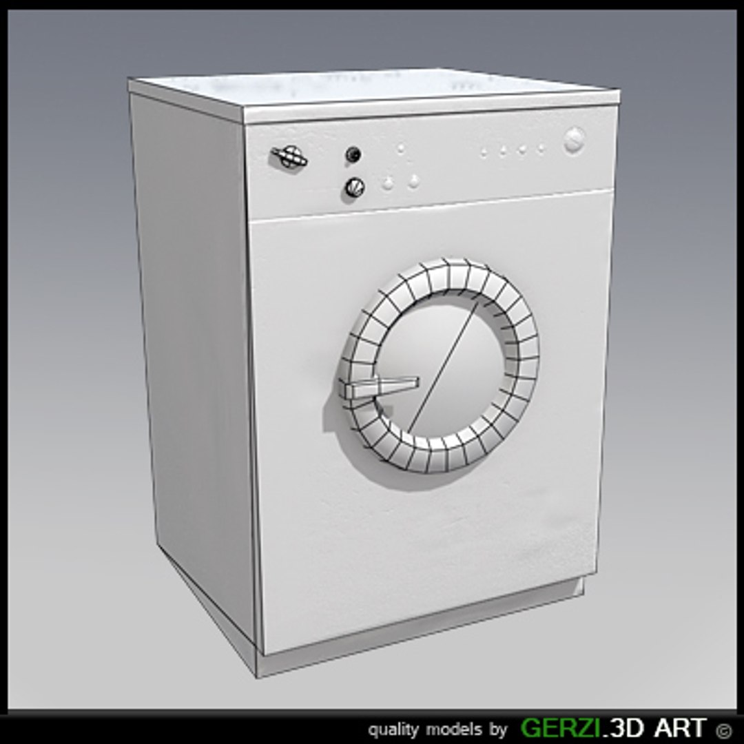 Wash Machine 3d Model