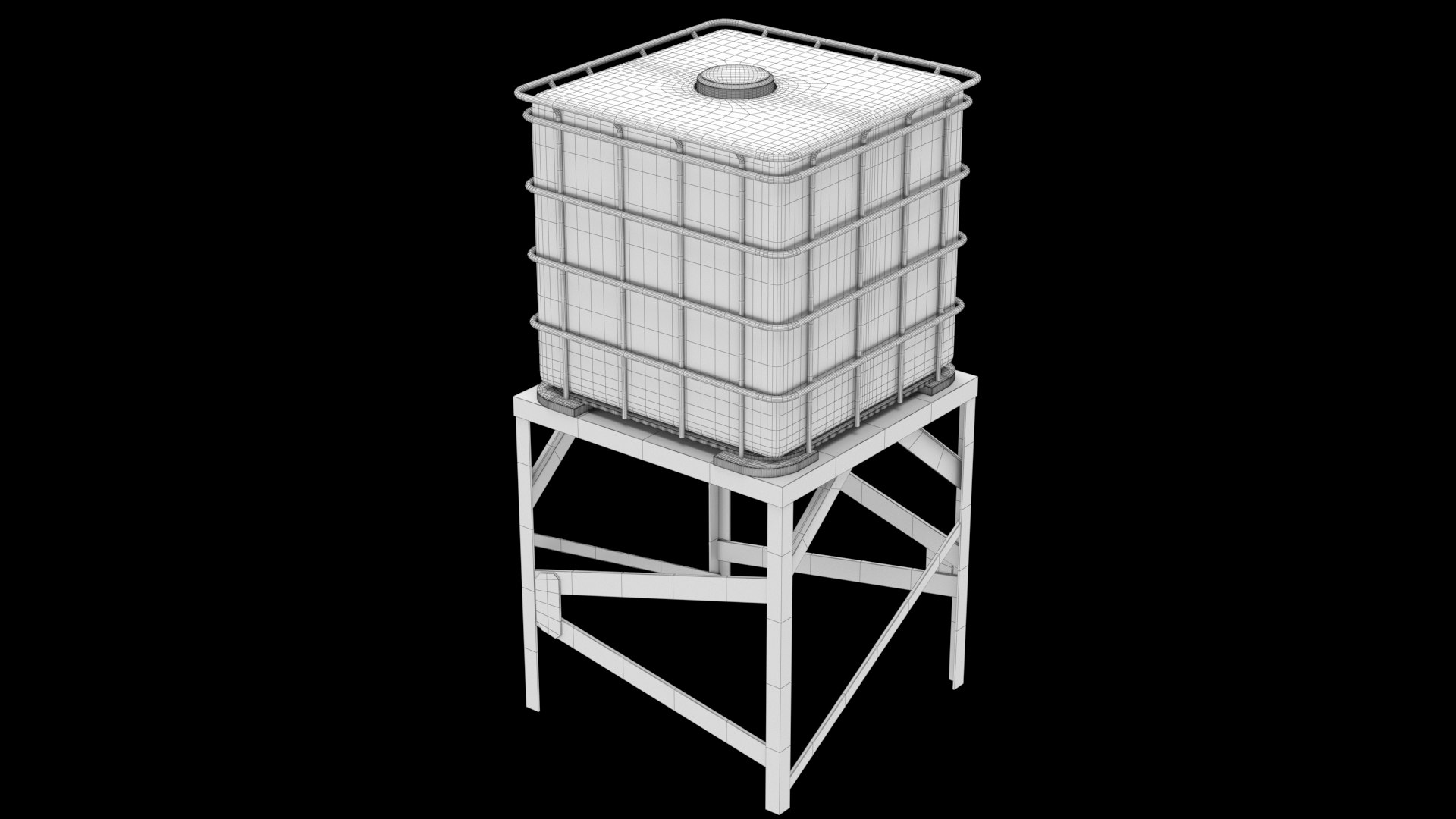 Water Tank 3D Model - TurboSquid 1833958