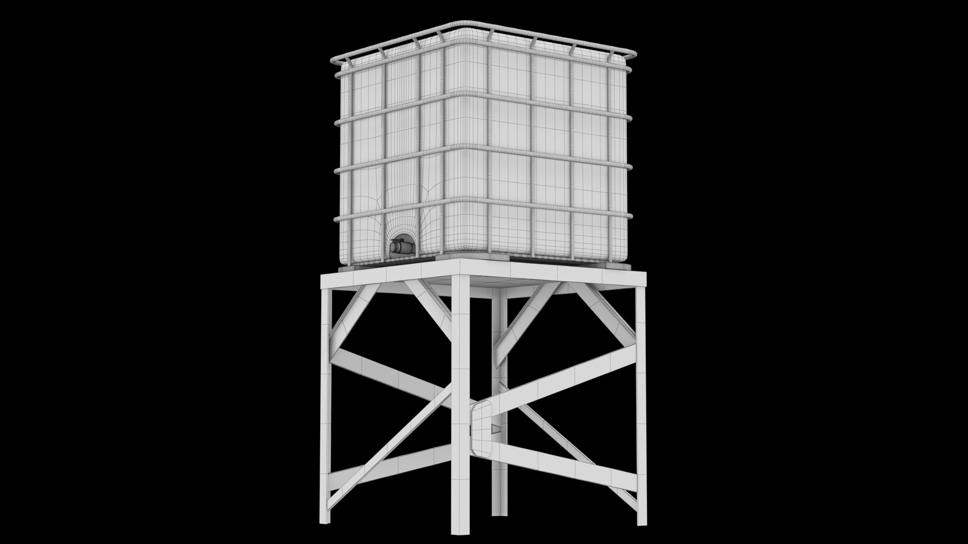 Water Tank 3D Model - TurboSquid 1833958