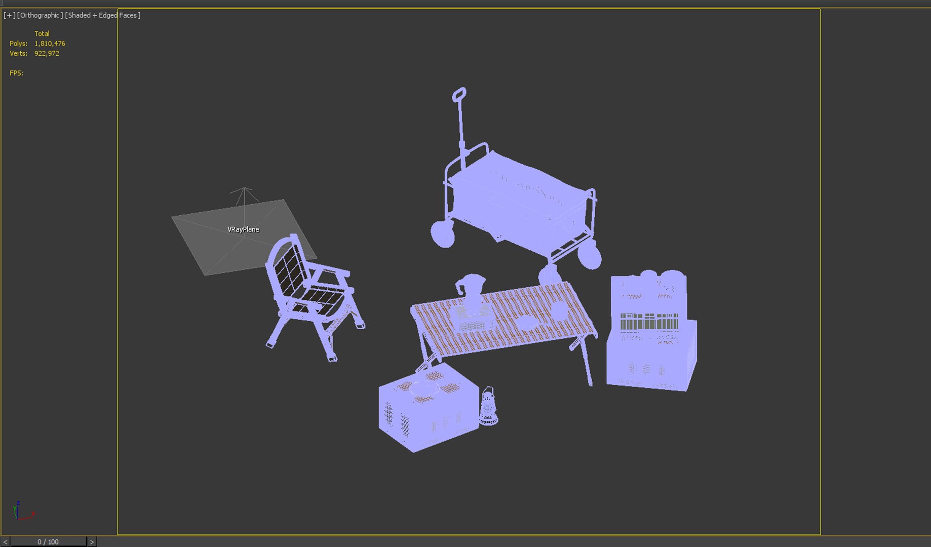 3D Modern Outdoor Camping Facilities Camping Chair CombinationStorage ...