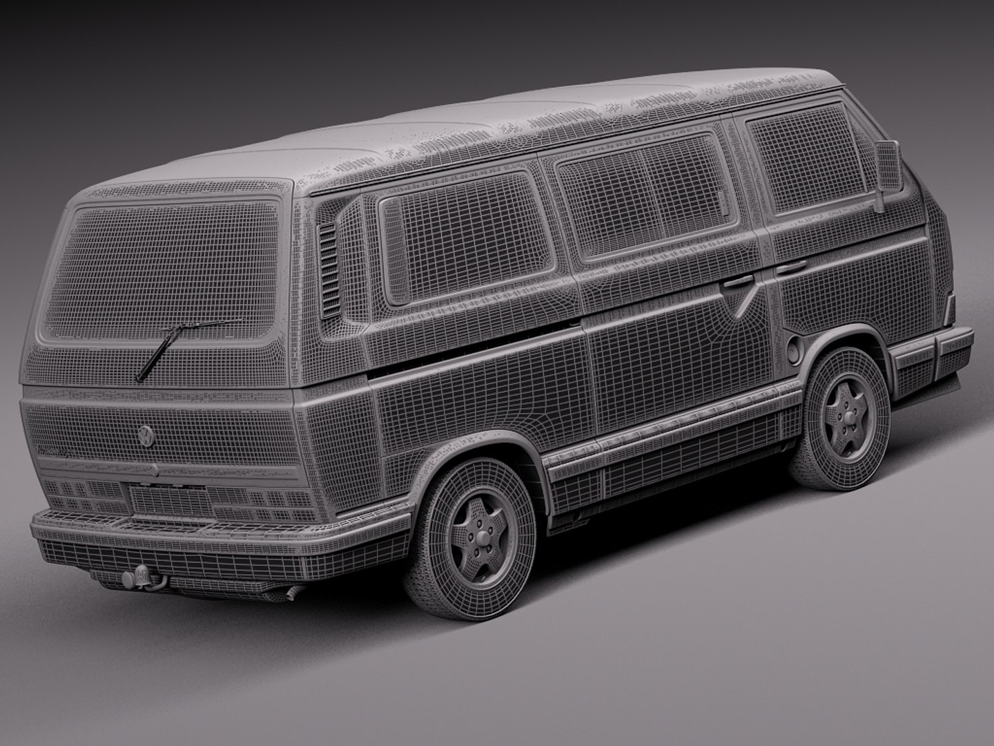 3d model volkswagen t3 limited
