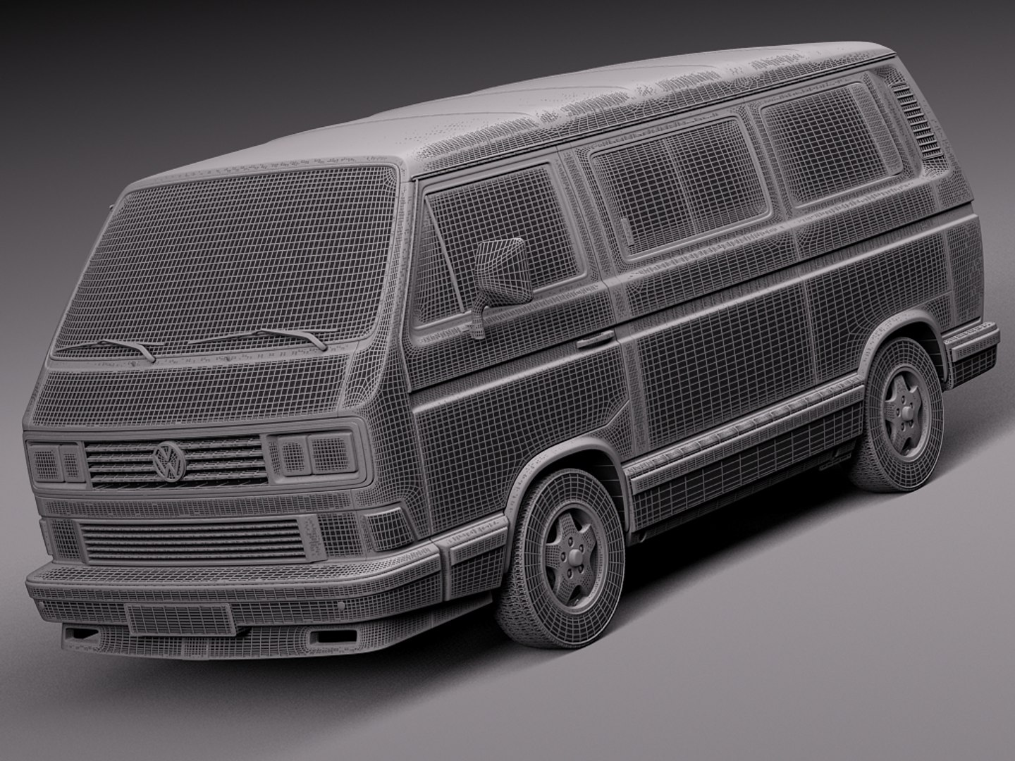 3d model volkswagen t3 limited