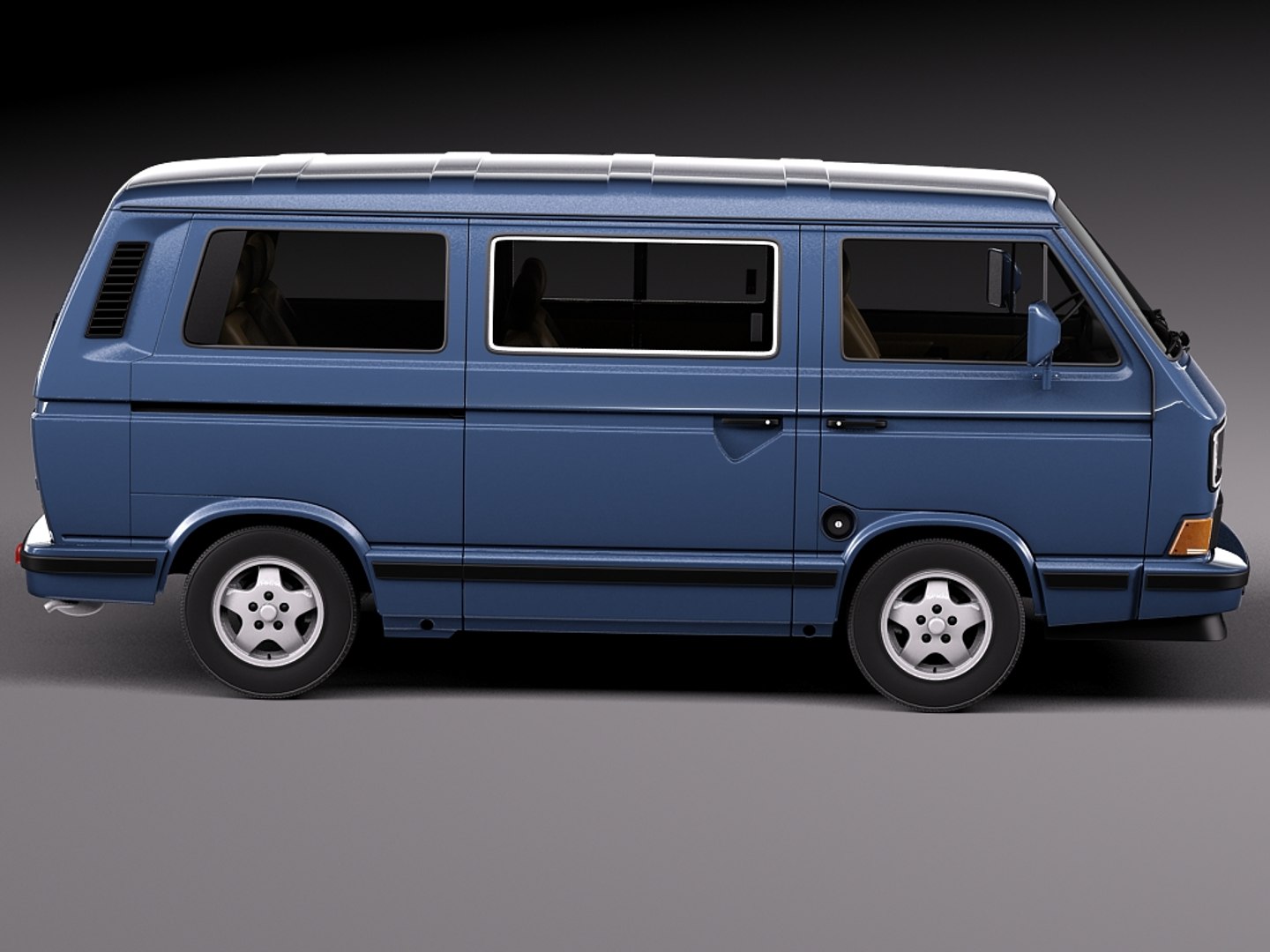 3d model volkswagen t3 limited