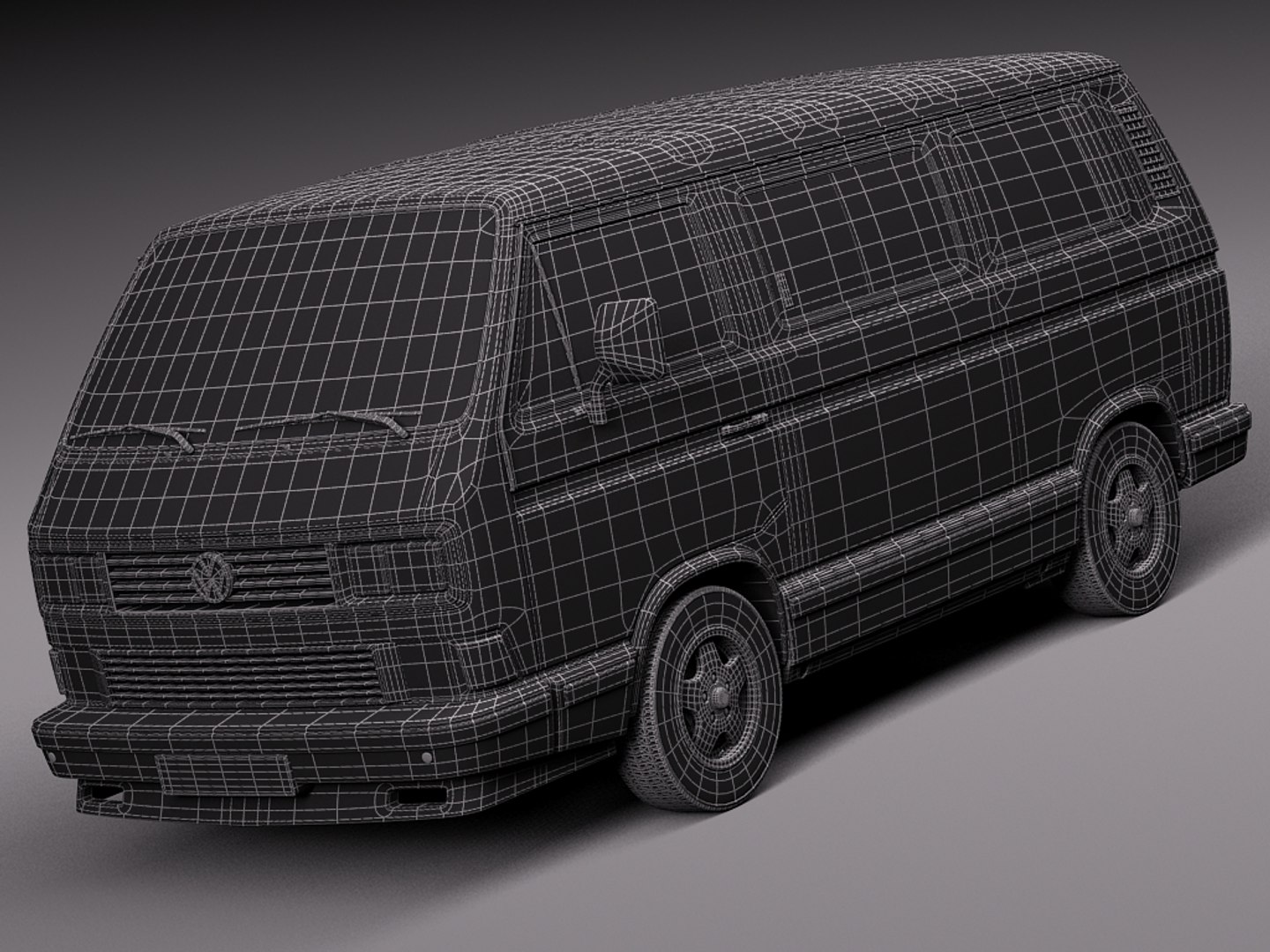 3d model volkswagen t3 limited