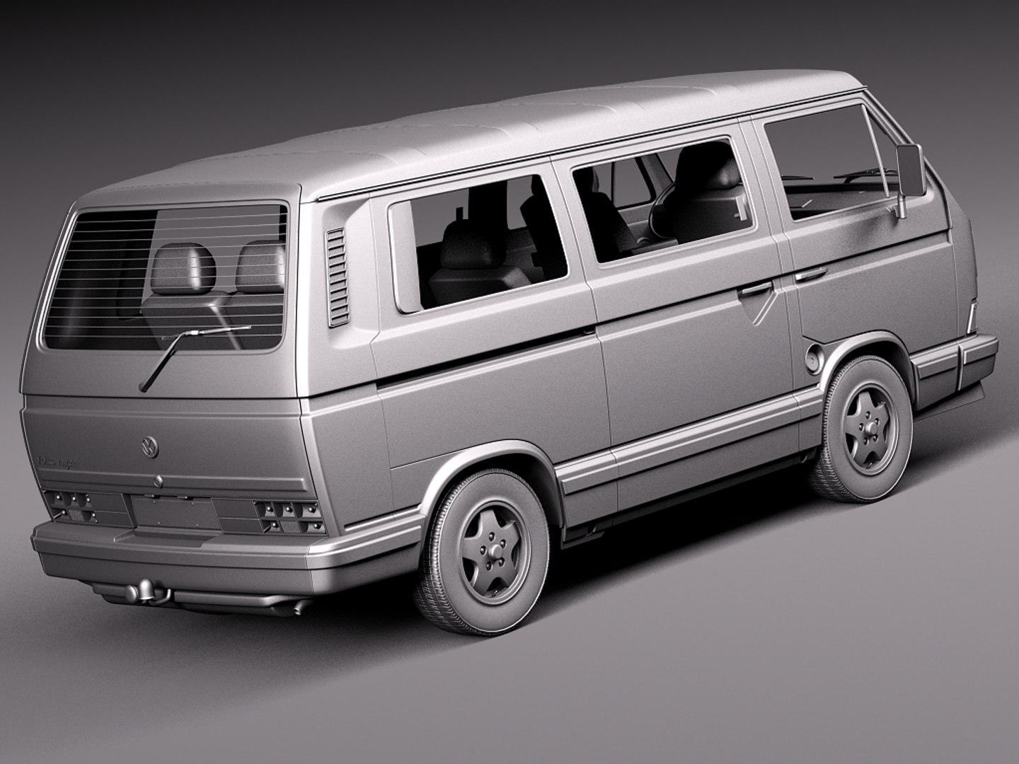 3d model volkswagen t3 limited