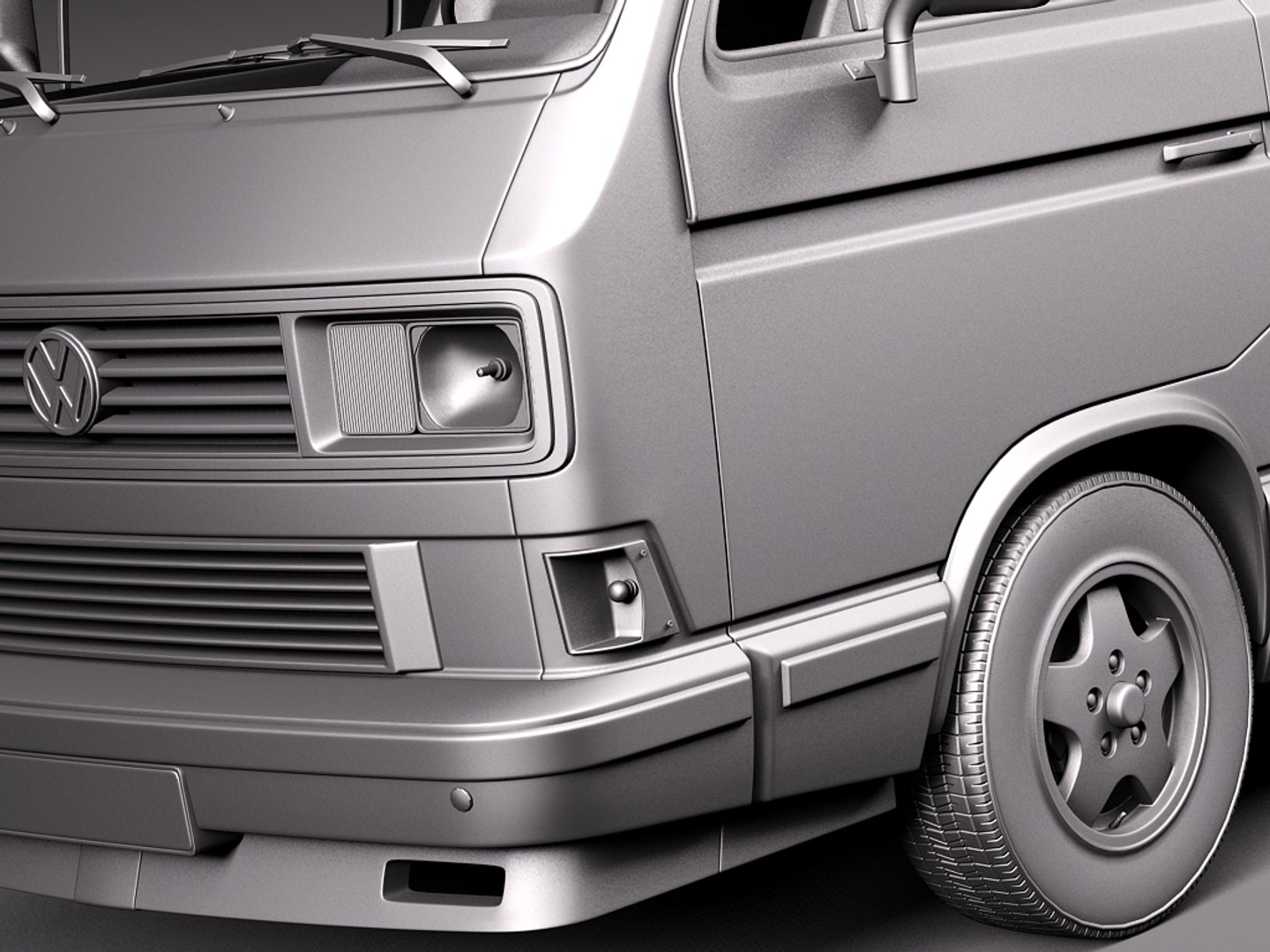 3d model volkswagen t3 limited