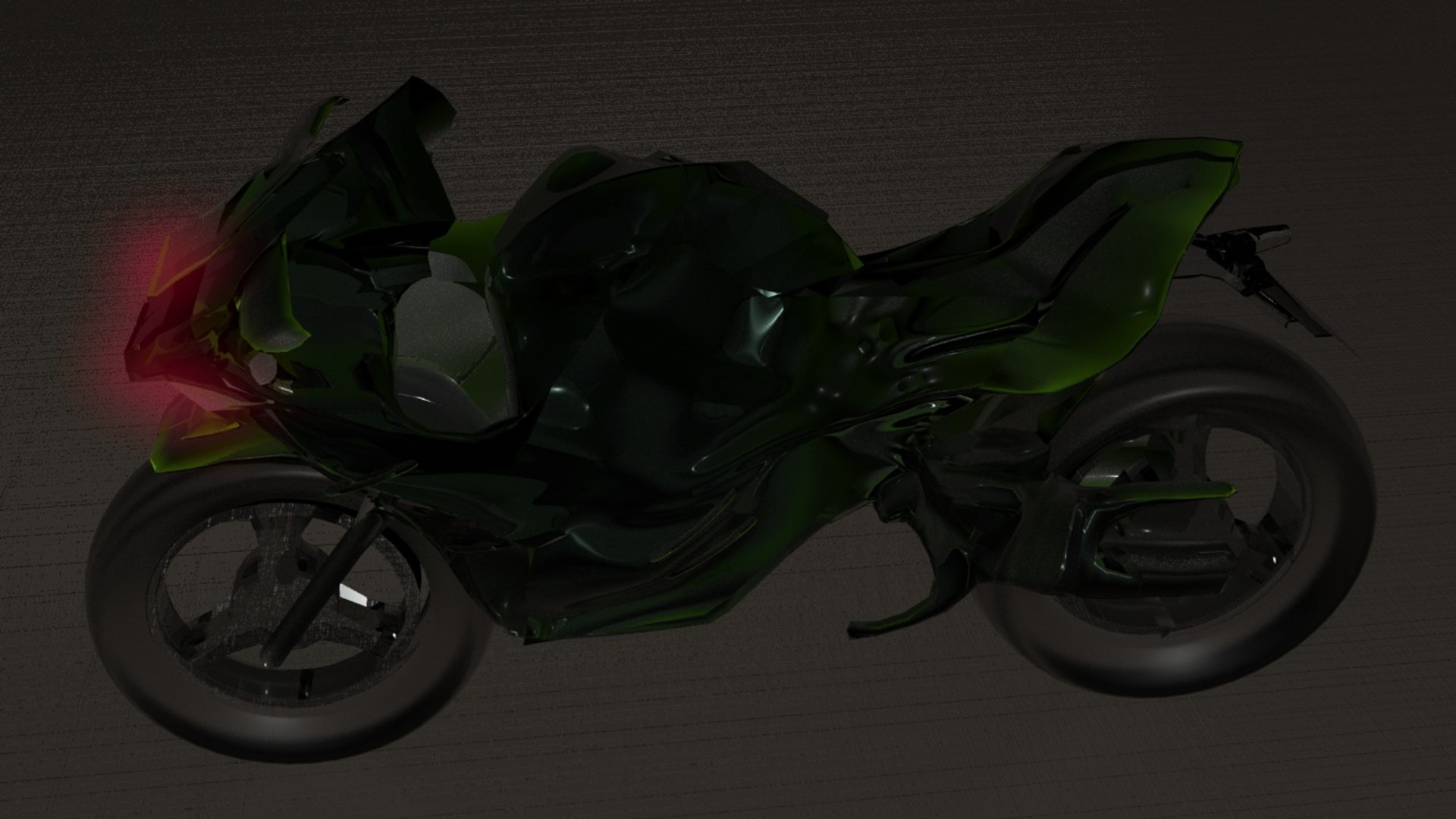 Kawasaki Ninja H2 3d Model